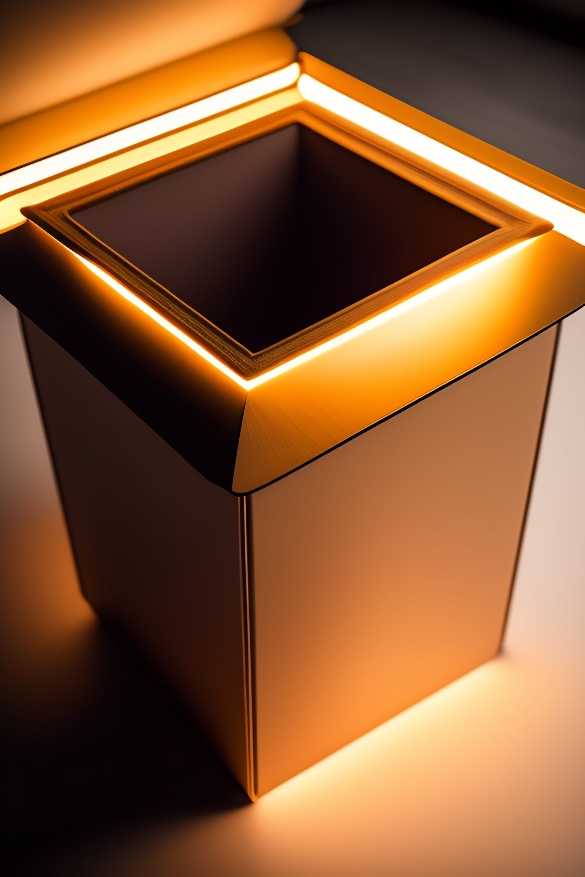 Lexica - The image consists of 3 parts: 1) A box gloating in a dark ...