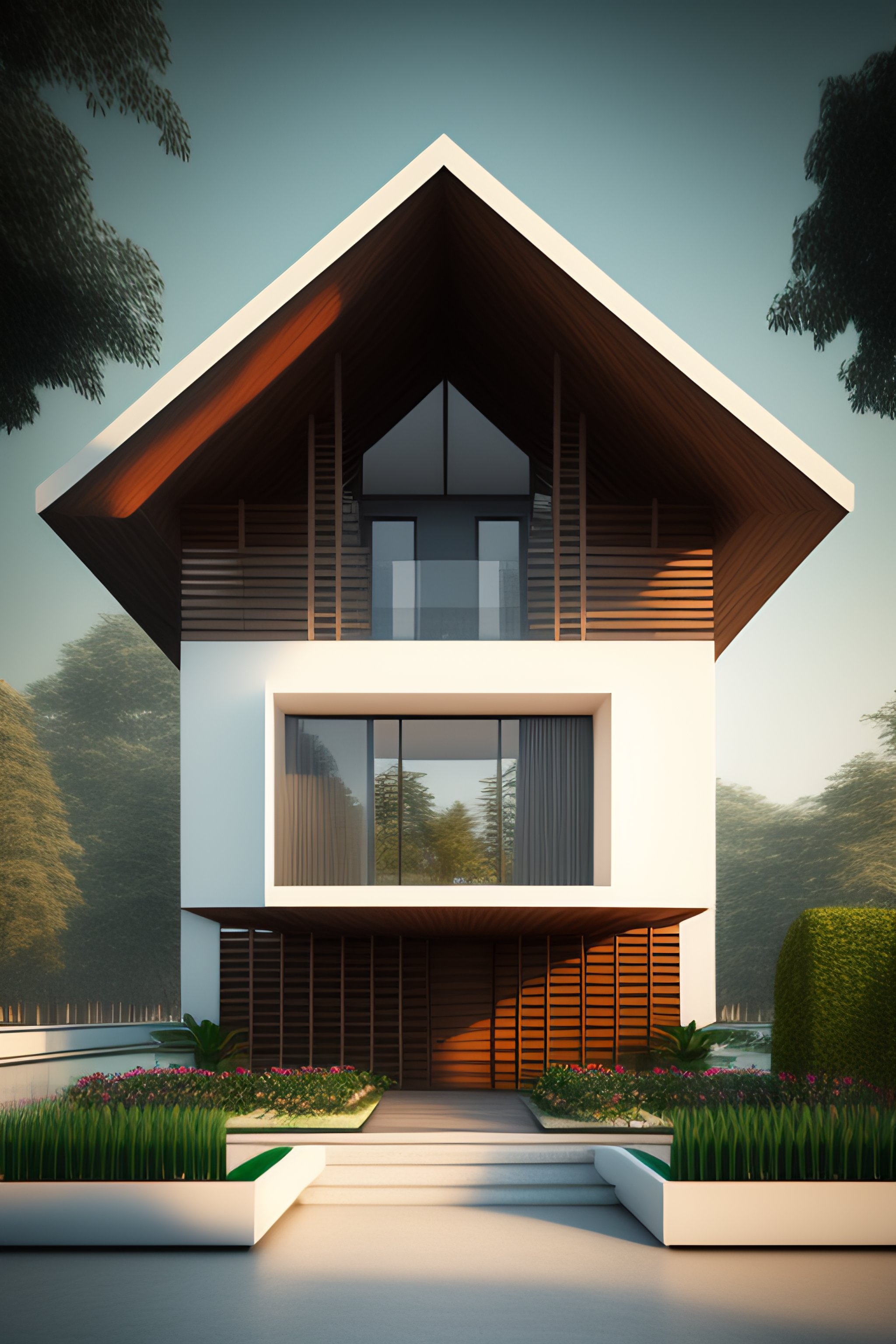 Lexica - A futuristic assam type house designed by calatrava, bamboo ...