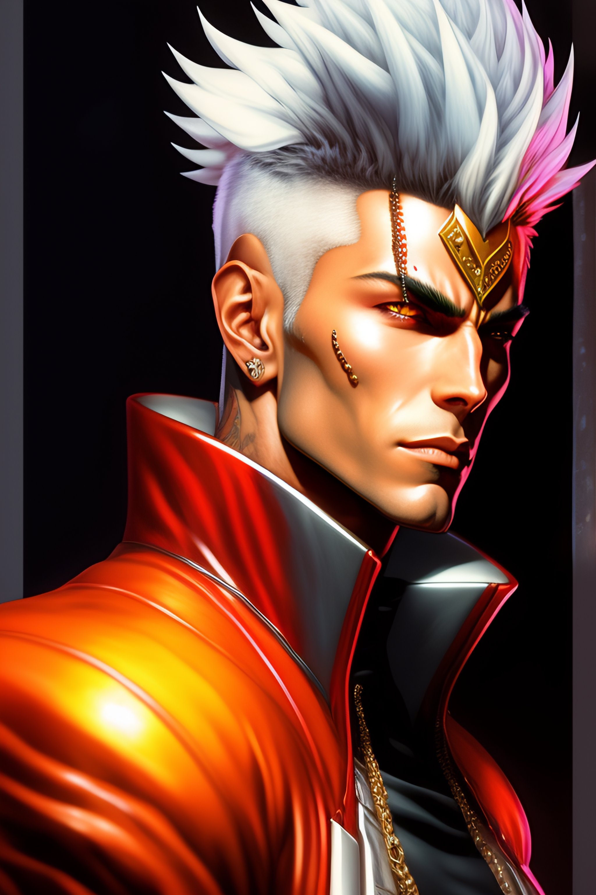 Lexica - Vash from Trigun, cyber cowboy, close up, concept art, highly ...