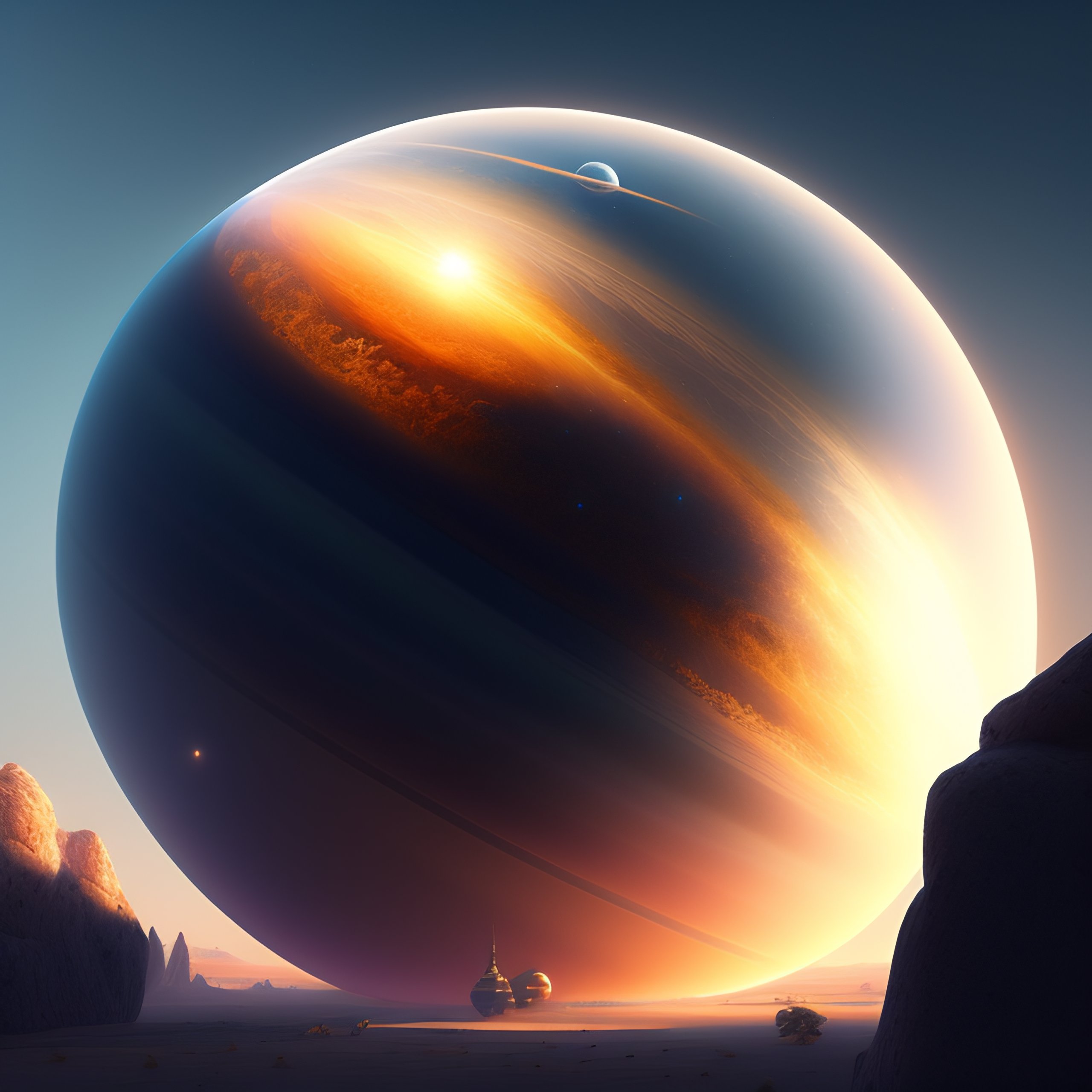 Lexica - A cute planet, digital painting, concept art, soft light, hdri ...