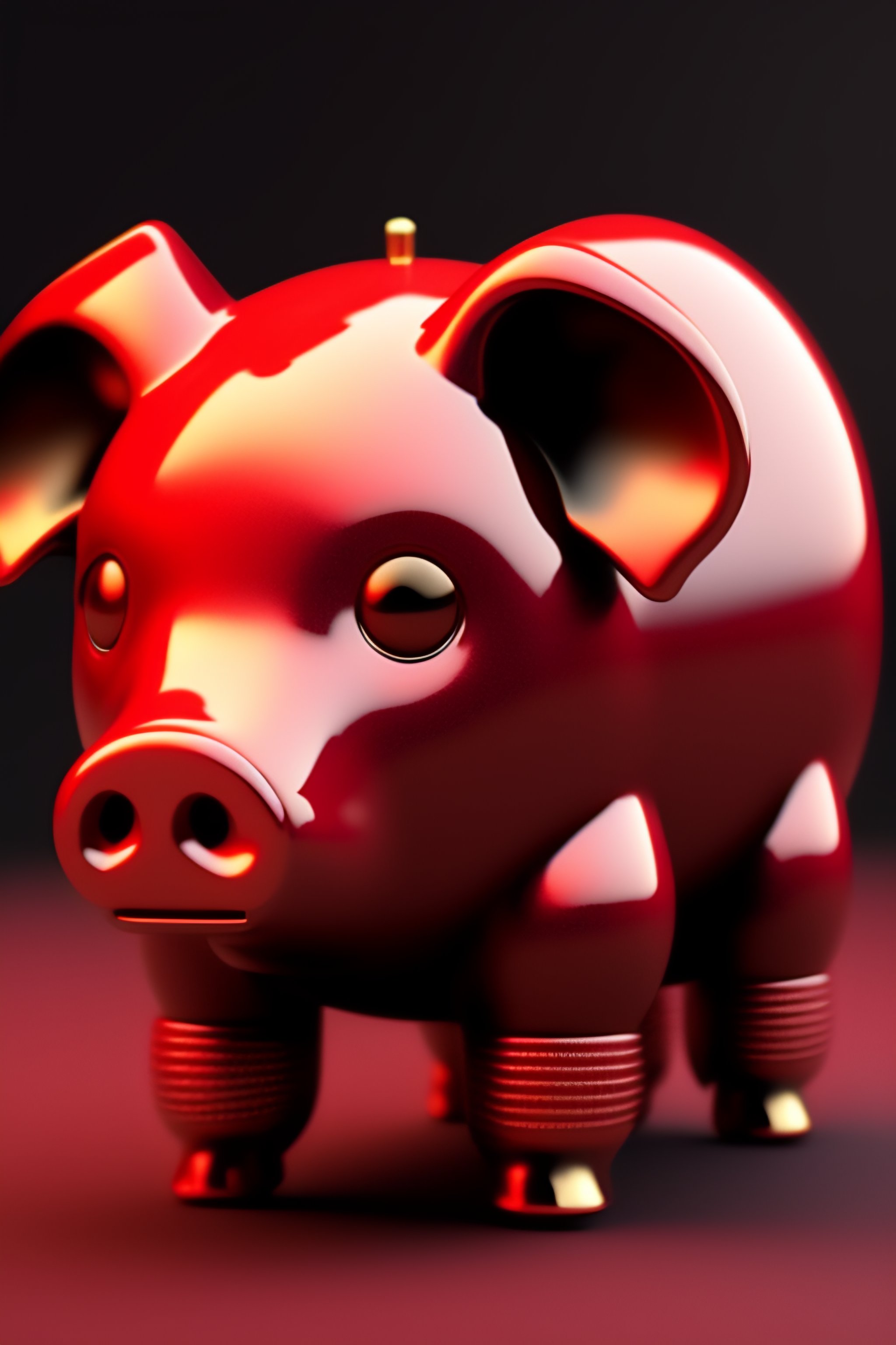Lexica - Steampunk mechanical pig pokemon 3d render digital art on a ...