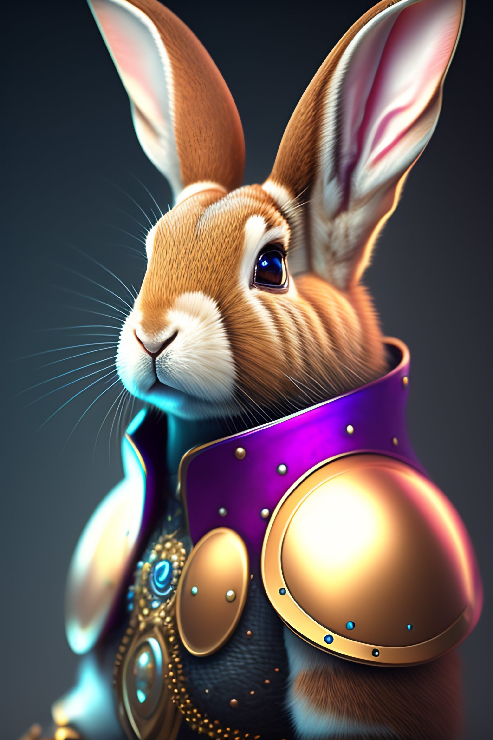 Lexica - Cybernetic anthropomorphic rabbit, fantasy style, digital art ...