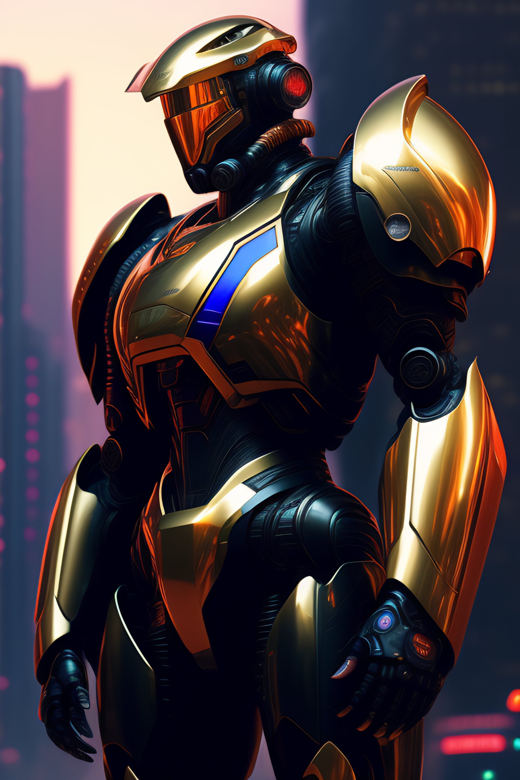 Lexica - A keanu reeves, realistic scifi cyberpunk power armor robot ...