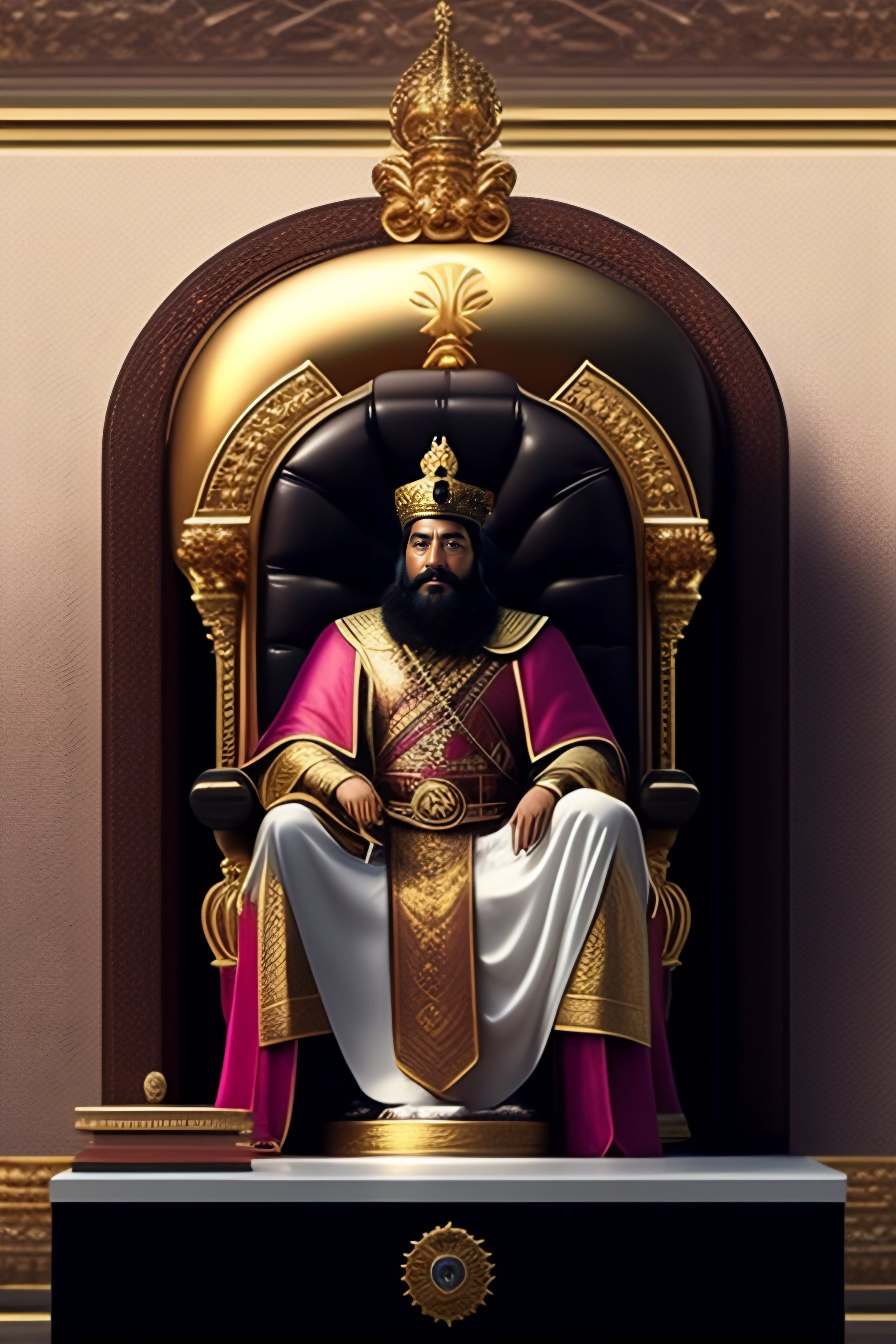 Lexica - Hombre rey de la comunicación sentado en un trono con un cetro ...