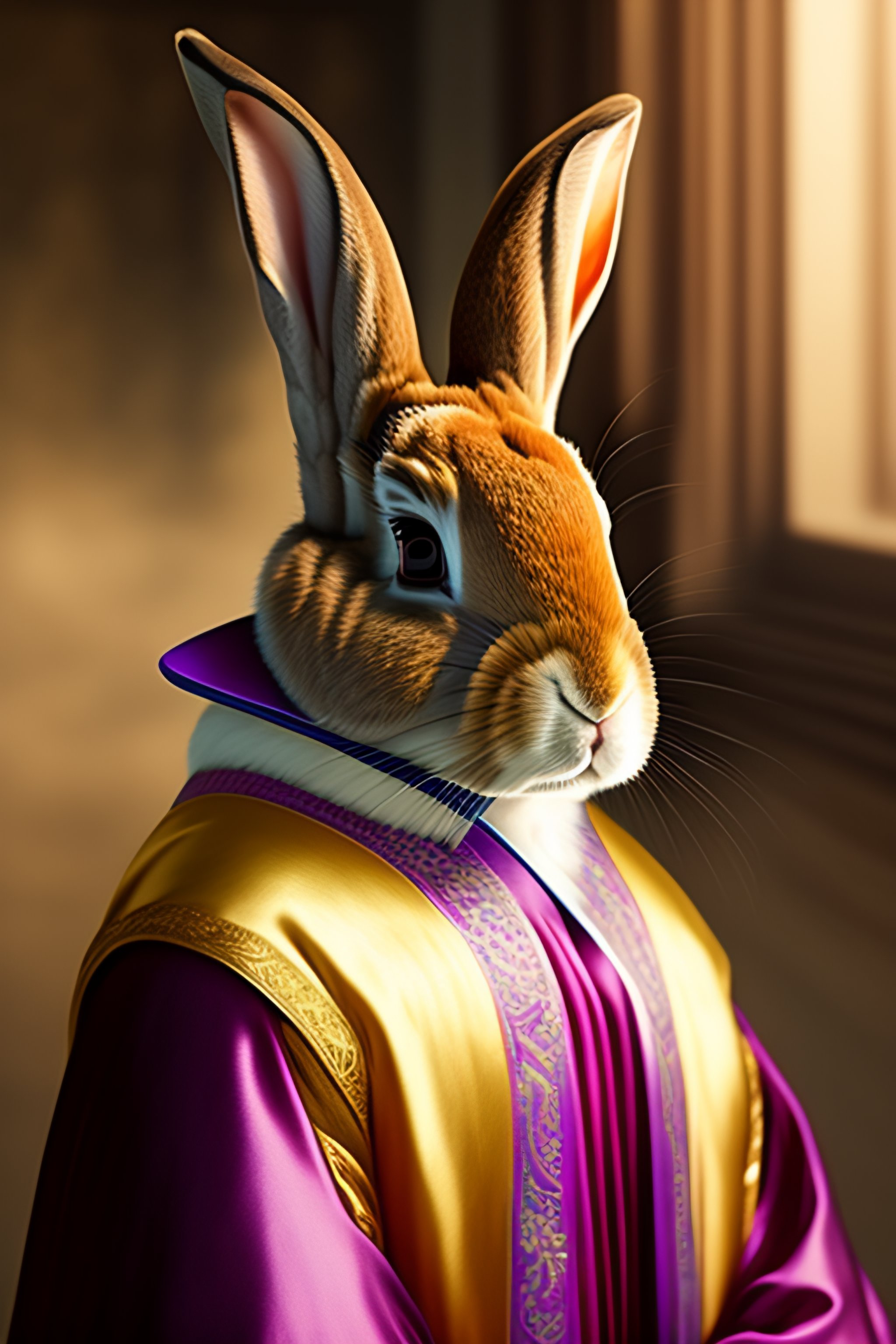 Lexica - Rabbit wearing Han bok