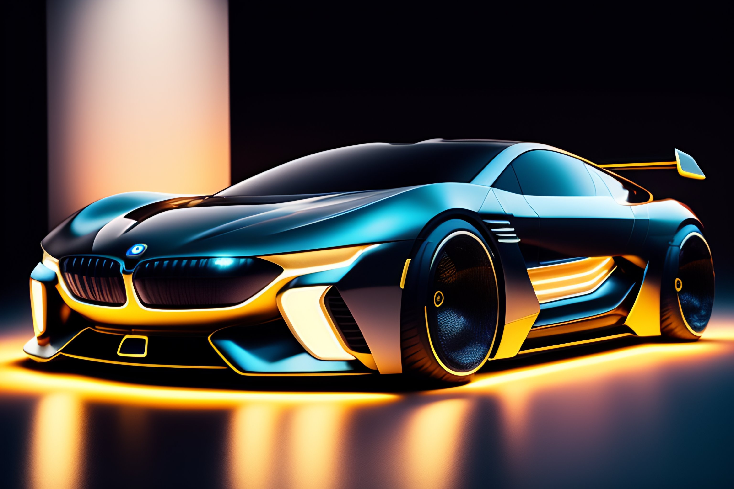 Lexica - Futuristic BMW with LED exterior