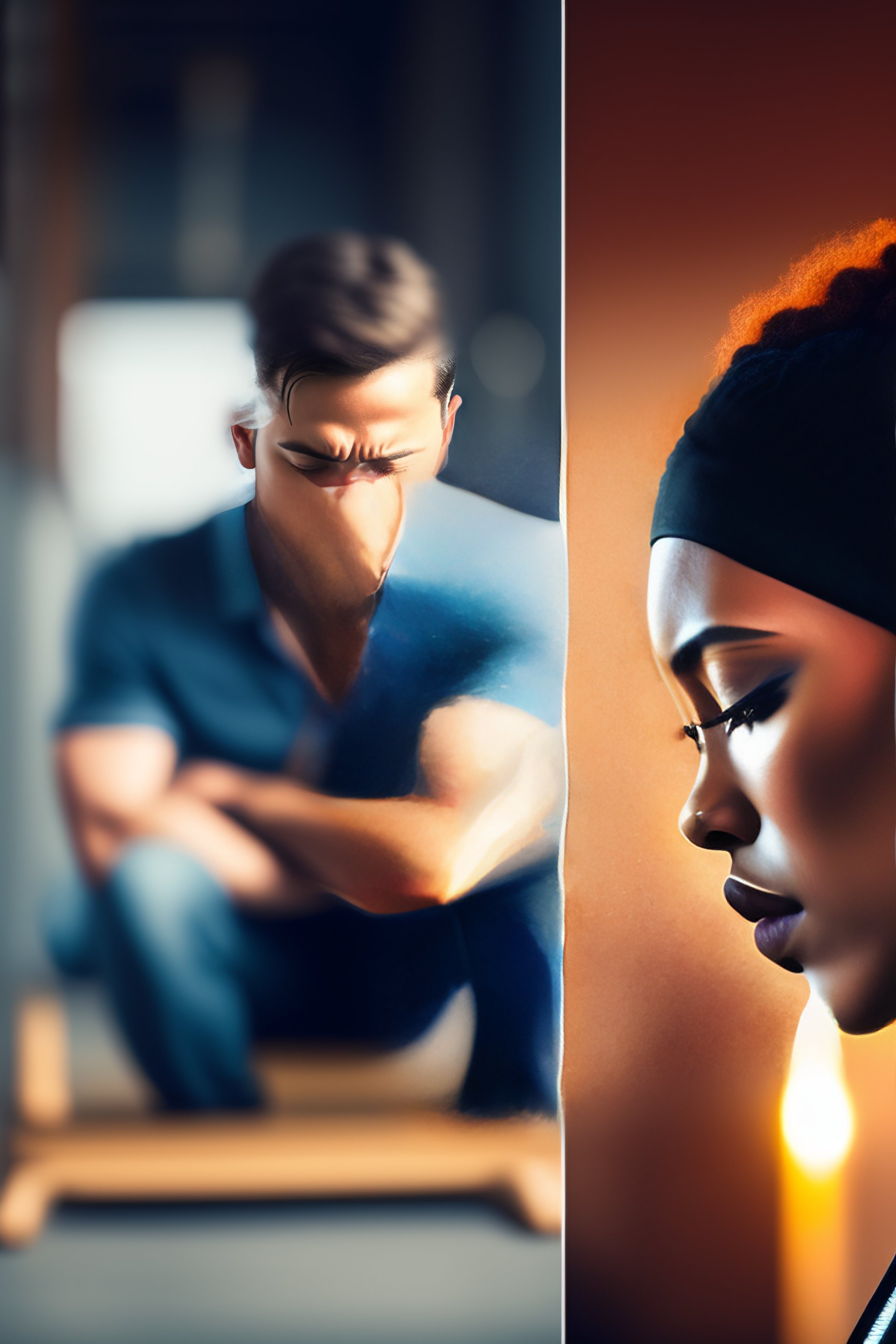 Lexica - The second image shows a person with poor posture, hunched ...