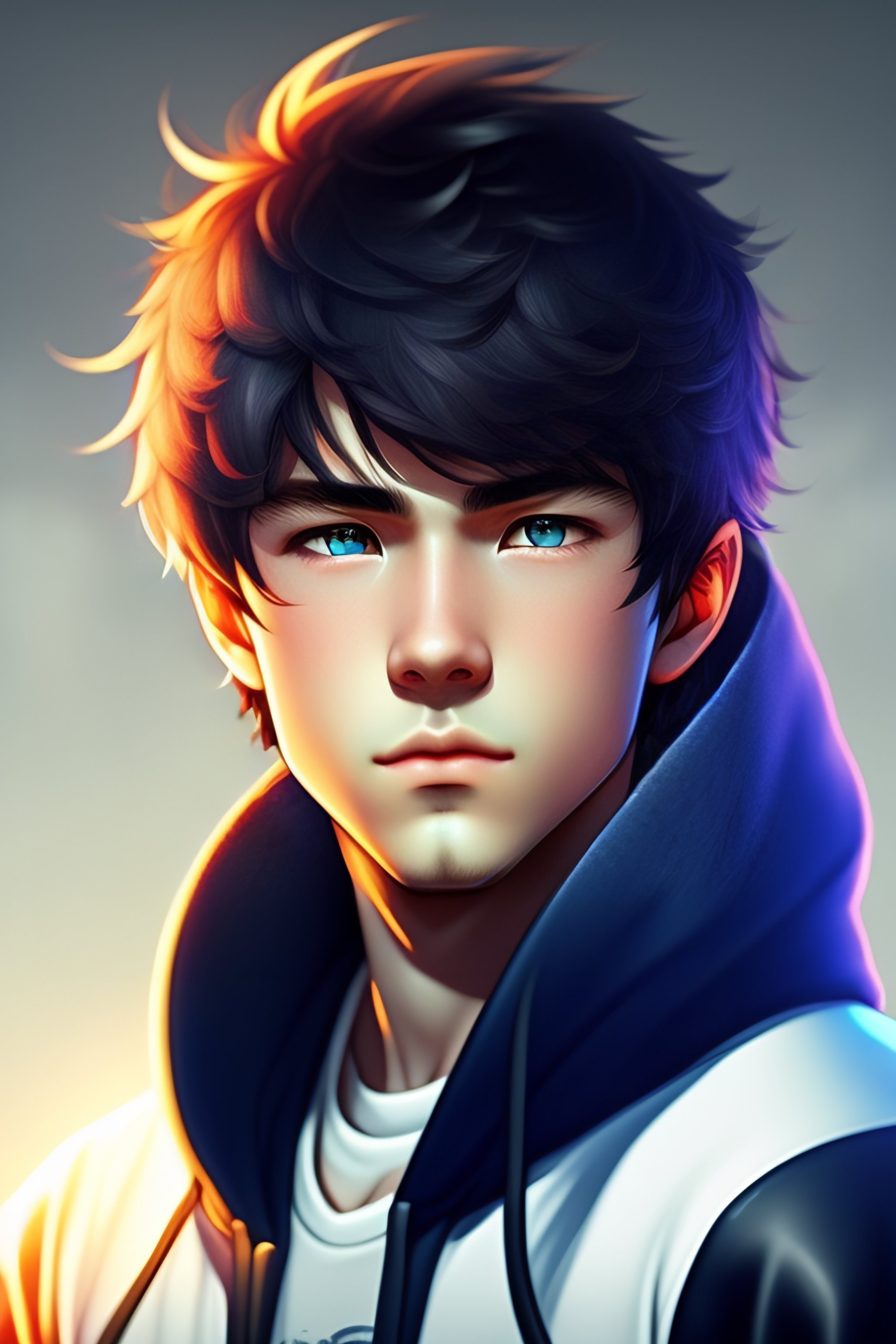 Lexica - Simple design. Portrait of a boy, anime poster, anime ...