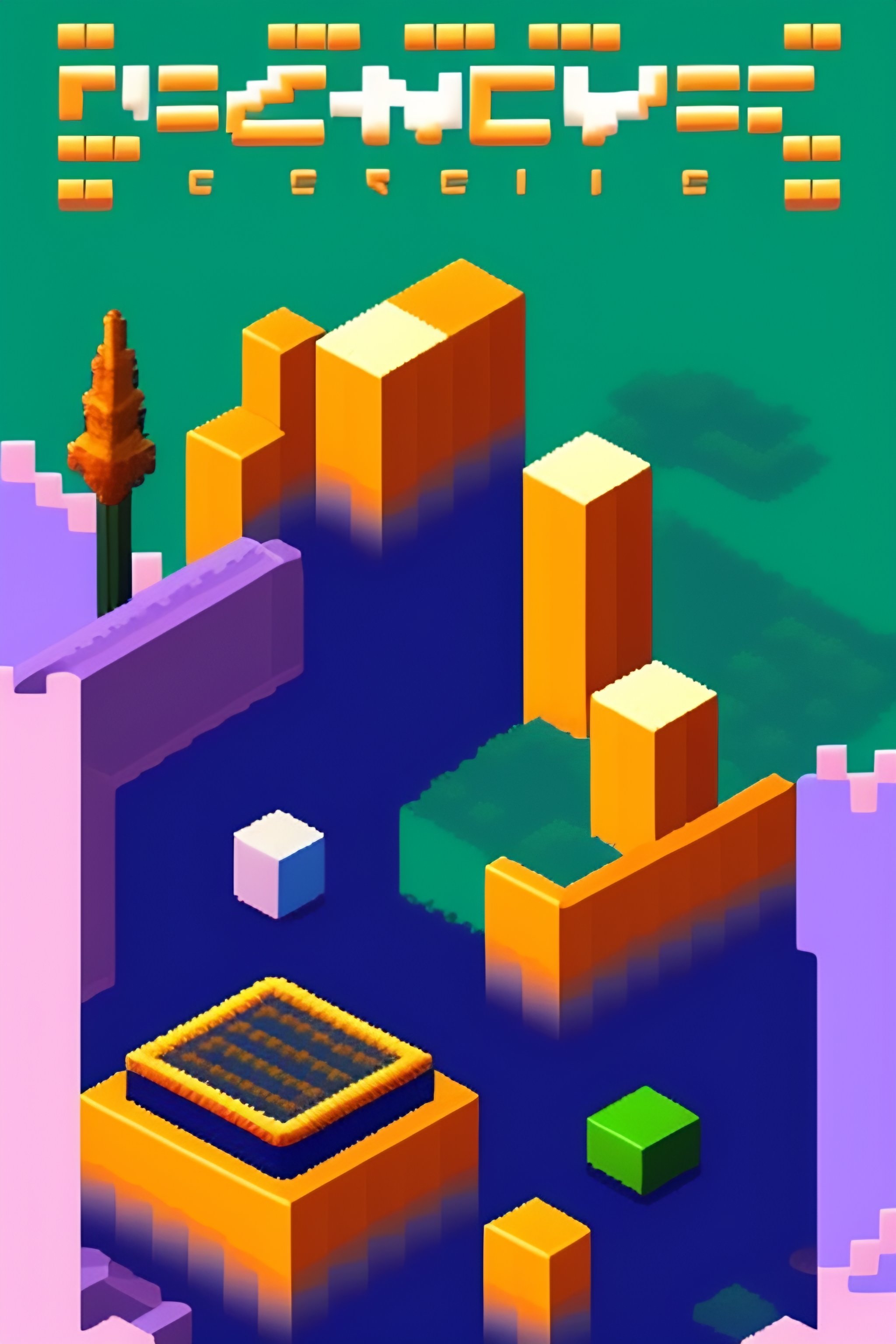 Lexica - Pixel art poster for computer games