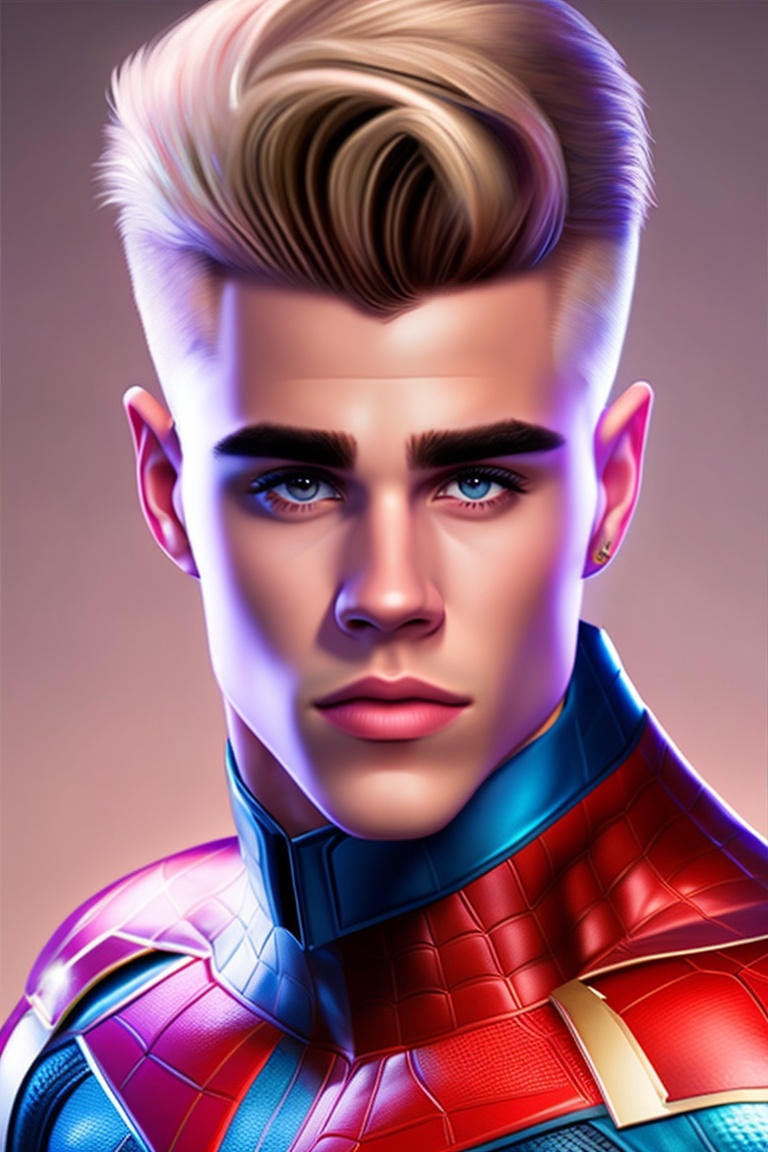 Lexica - Justin Bieber is the superhero Spider-Man, fighting crime ...