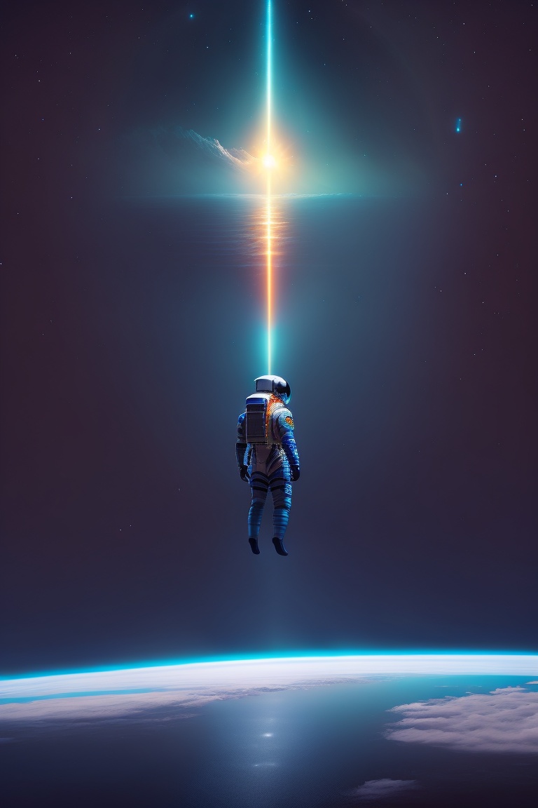 Lexica - In the silent expanse of space, the stranded astronaut floats ...
