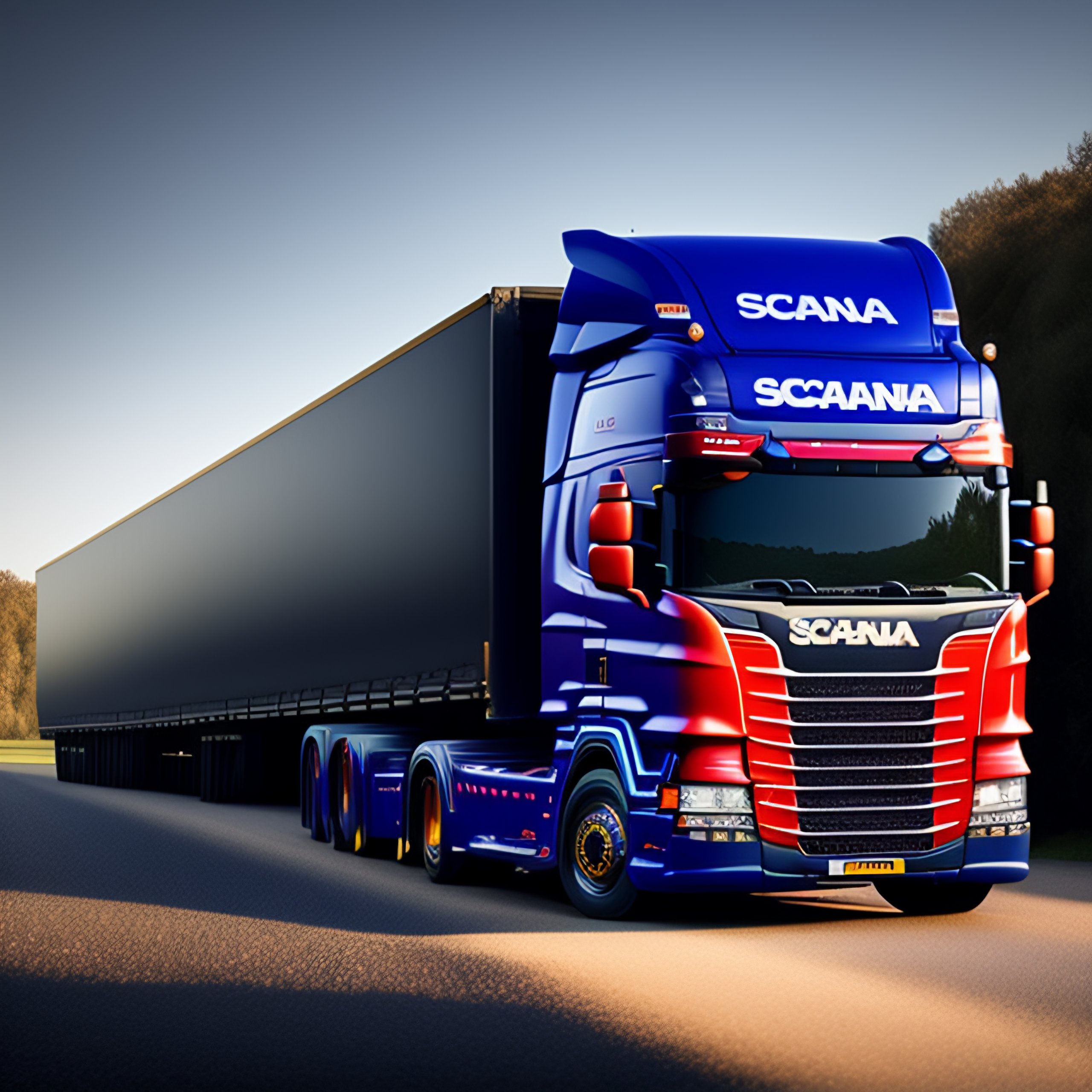 Lexica - Scania R770,shiny colors,photorealsitic,3d
