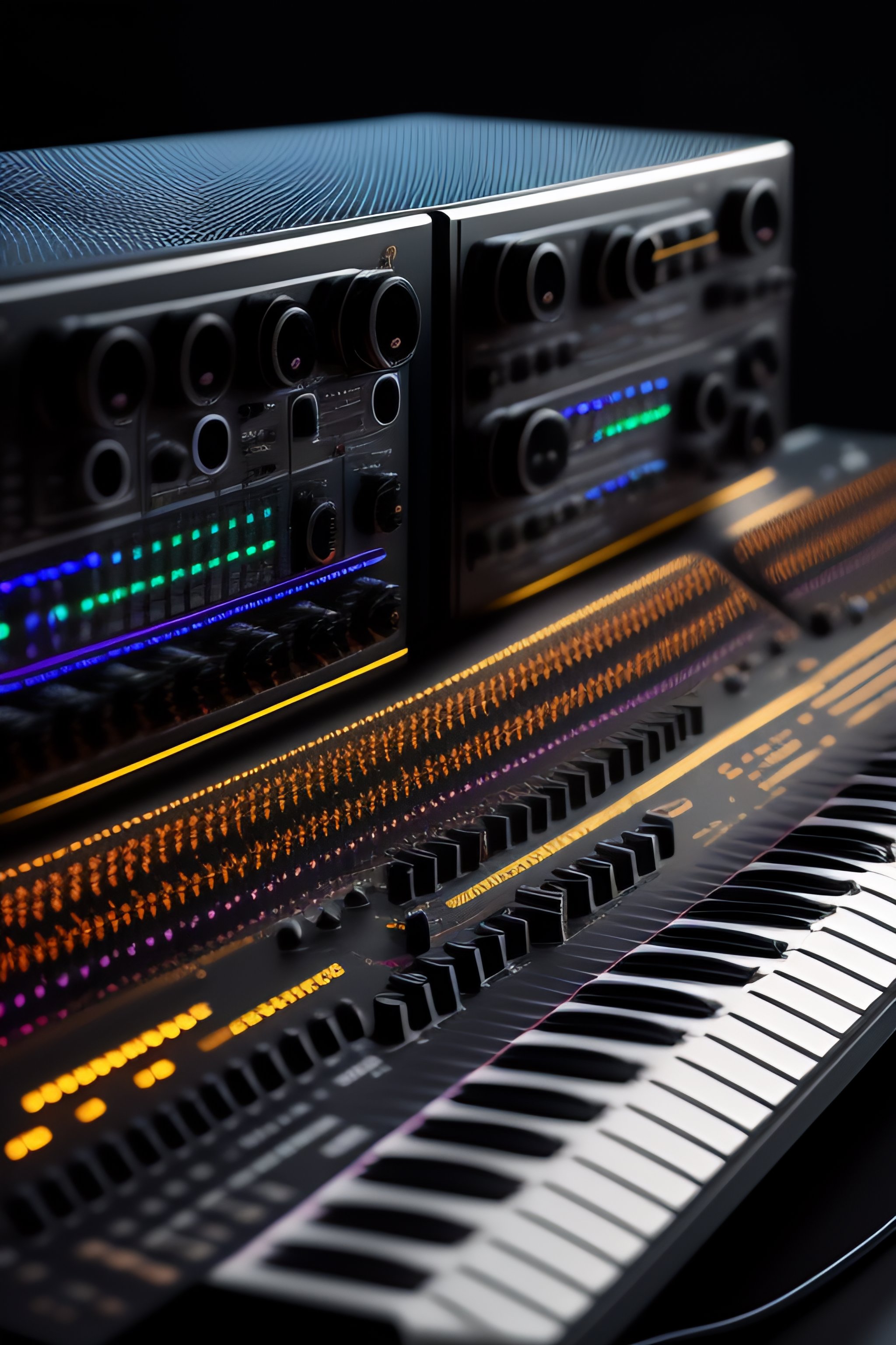 Lexica - A modular analog synthesizer, 8k high resolution photo