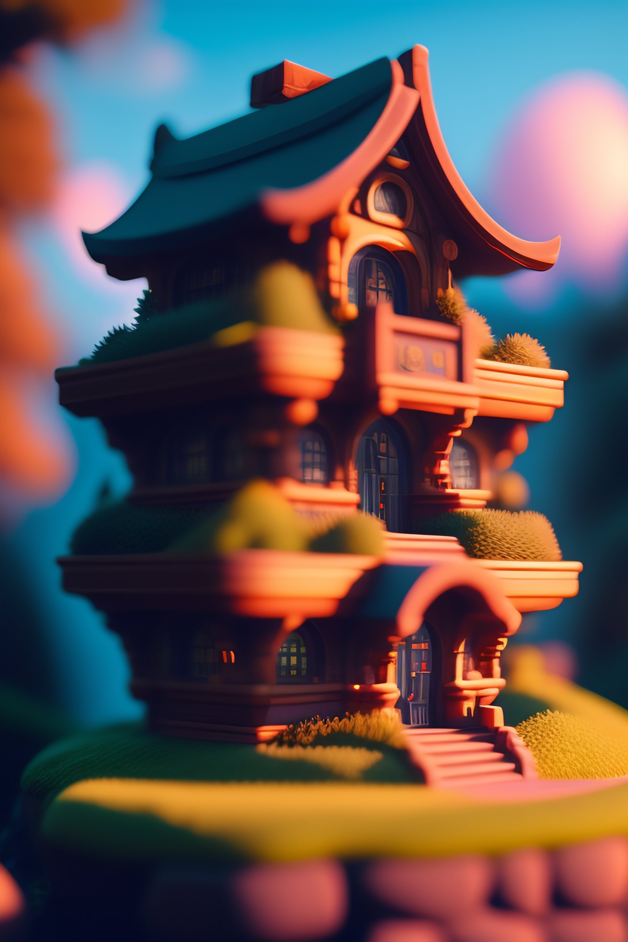 Lexica - Isometric game asset on a plinth, diorama, fantasy, shop ...