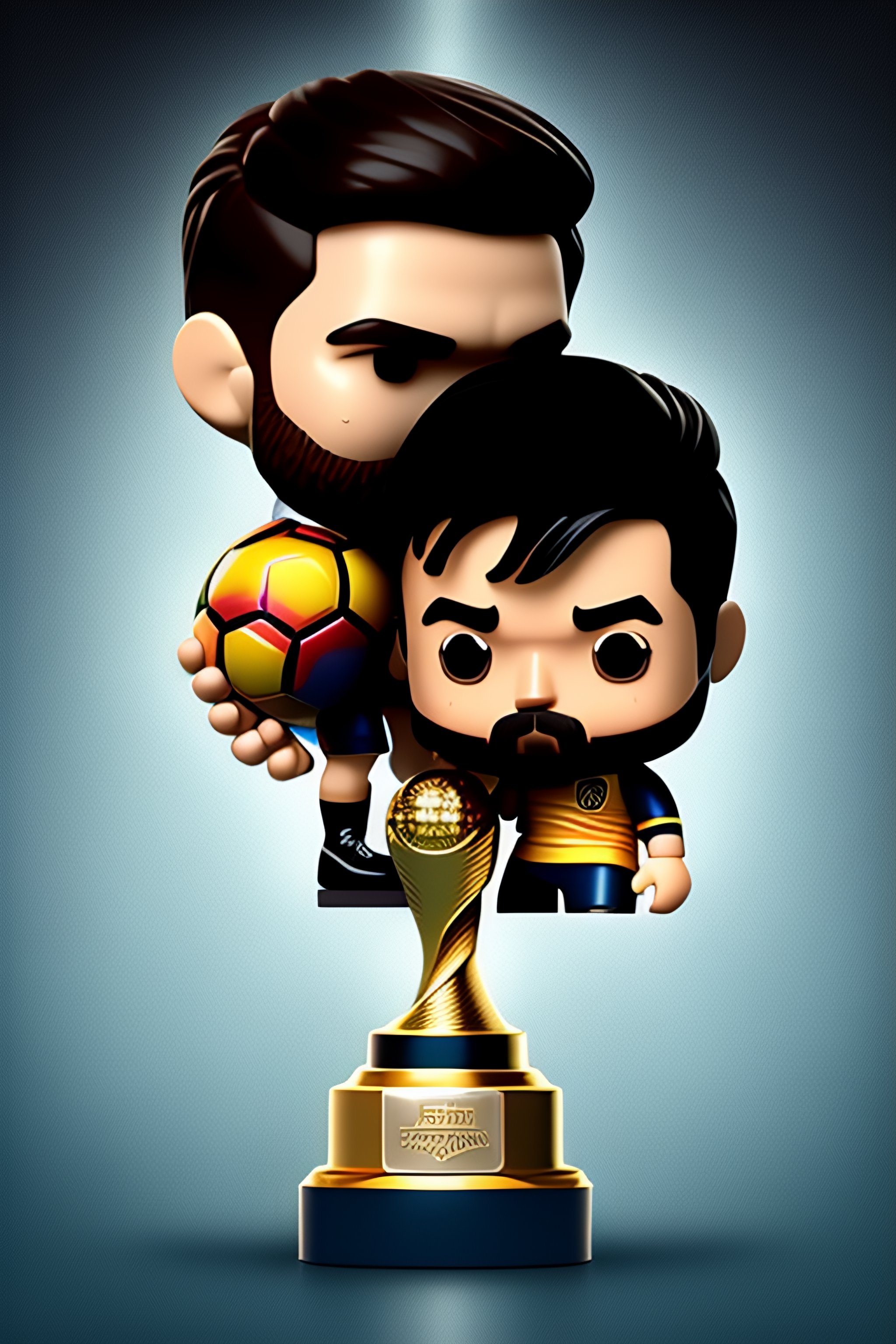 Lexica - Leonel messi as funko pop holding and kissing the soccer world ...