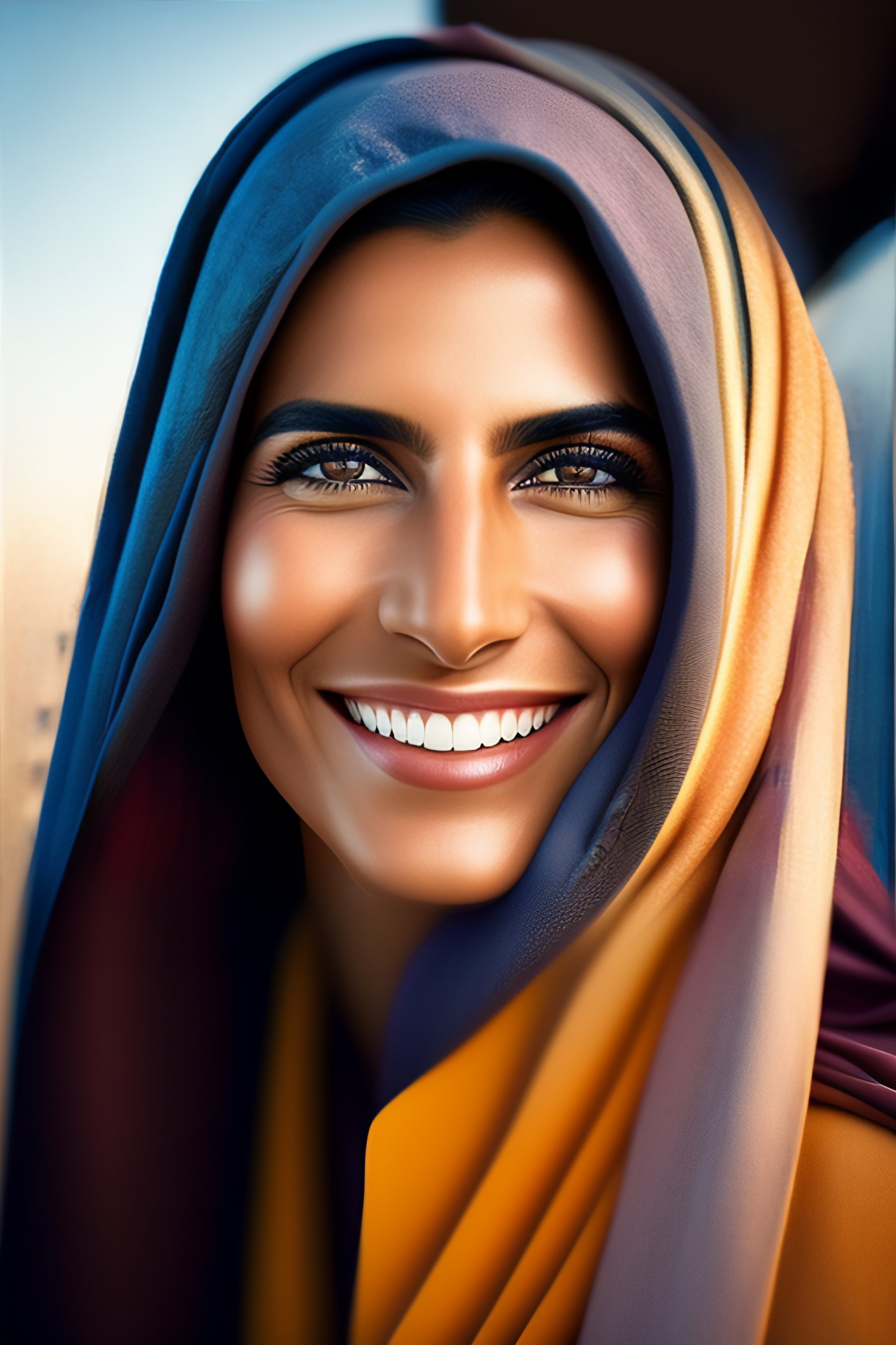 Lexica - 4k photography of a happy, modern saudi-arabian beautiful ...