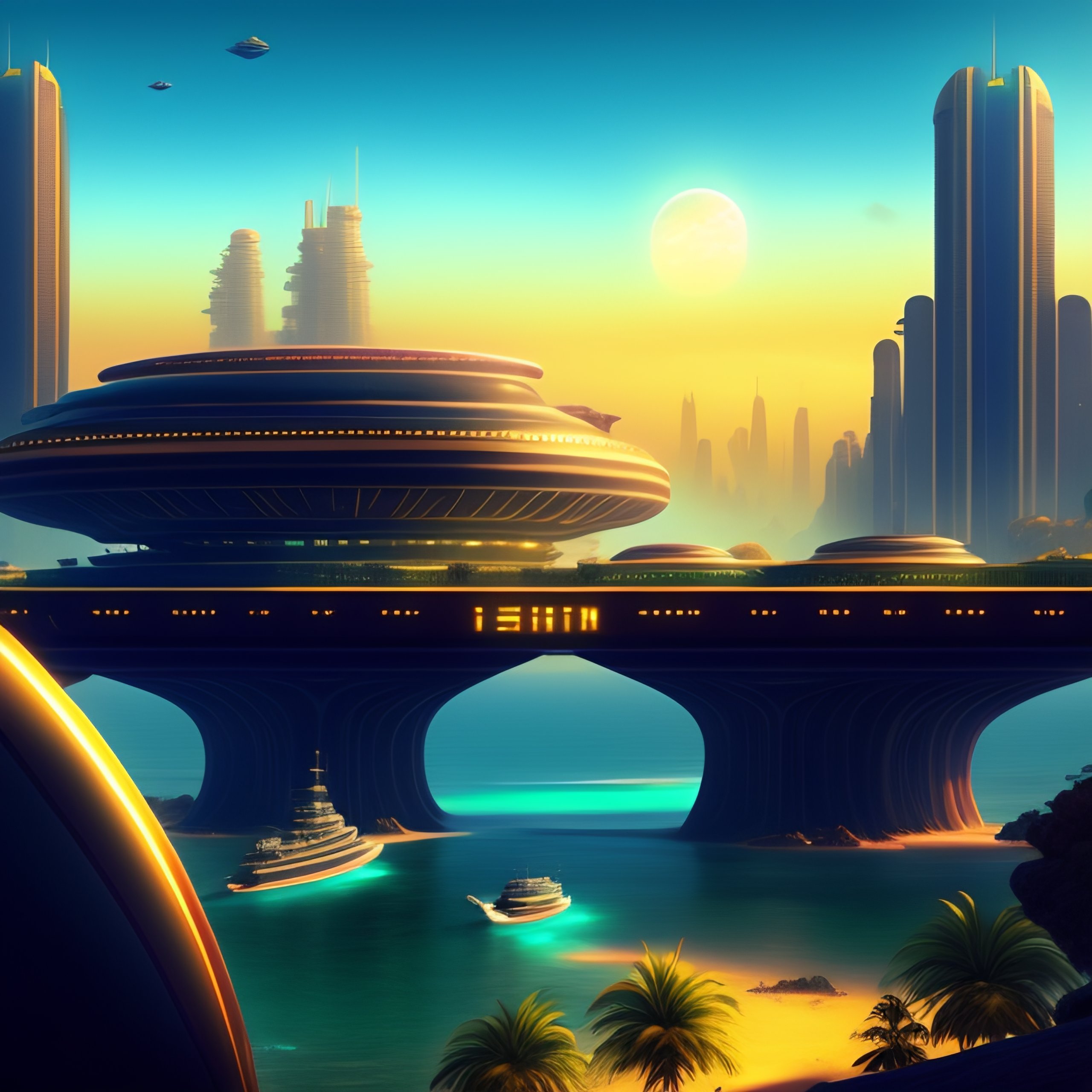 Lexica - Jamaica in the Dystopian Future, retro futurisim, the fifth element, blade runner,4056