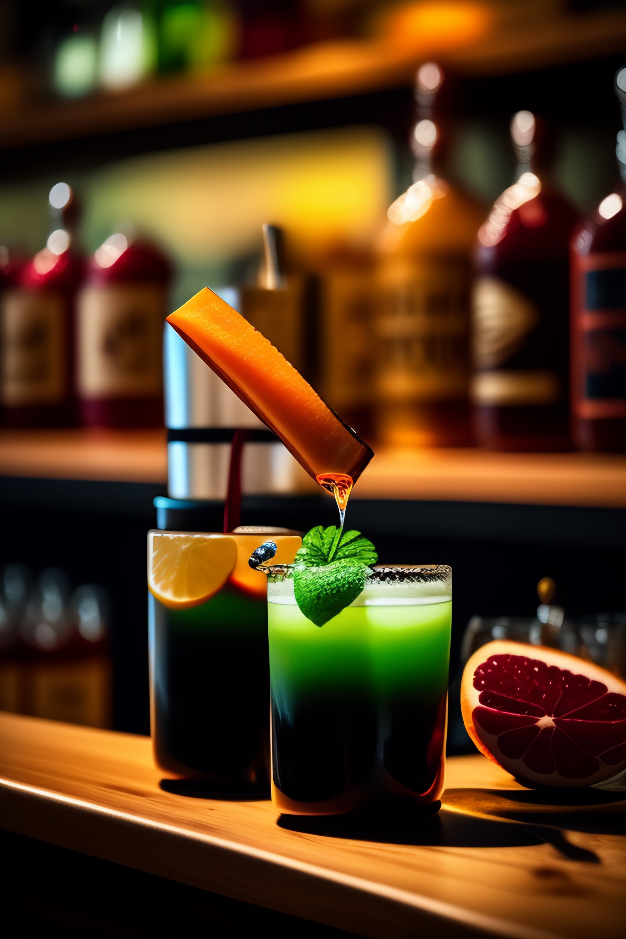 Lexica - Punk mixologists creating Cocktails mixology in arena