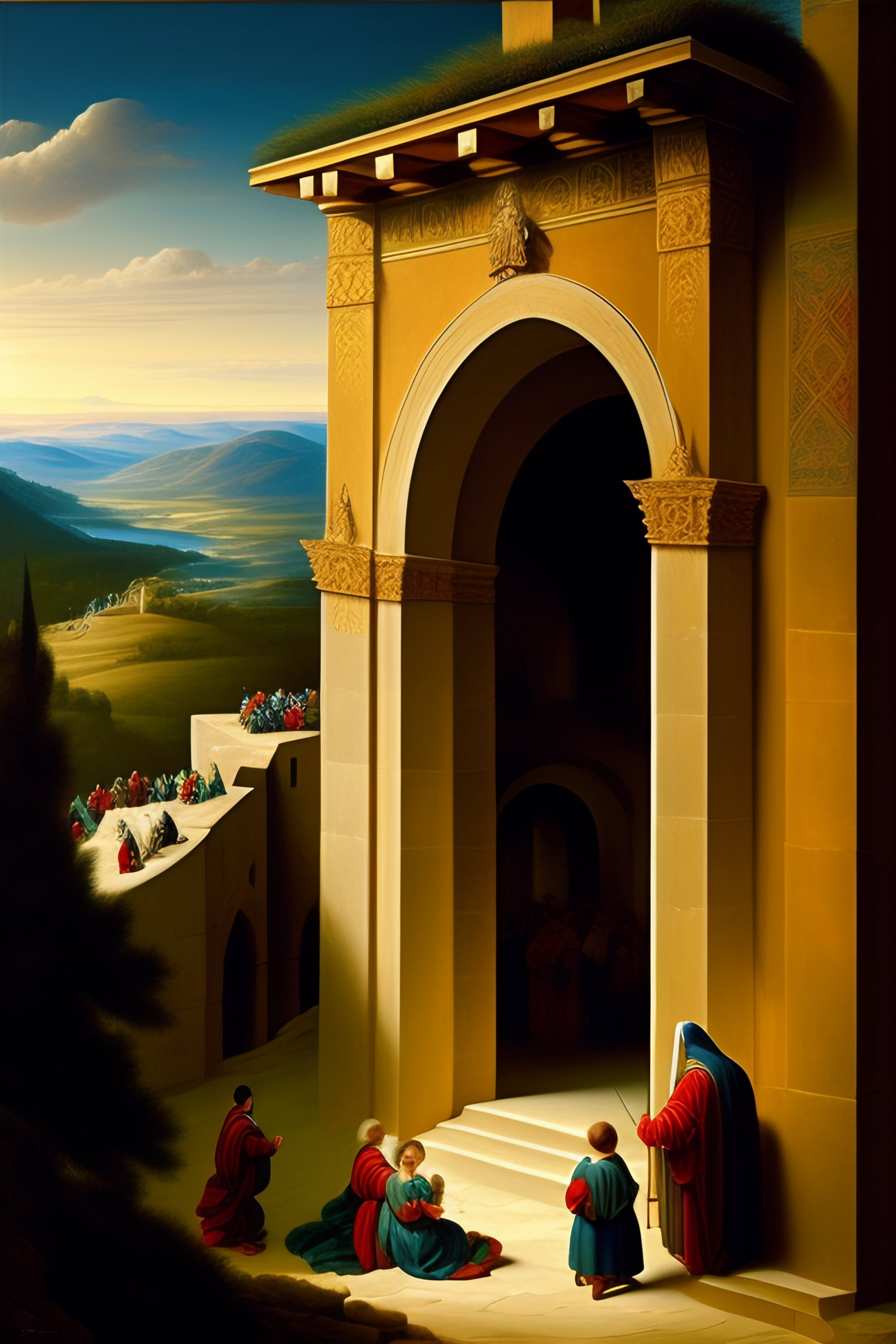 Lexica - Adoration of the Kings of the East at the portal of Bethlehem ...