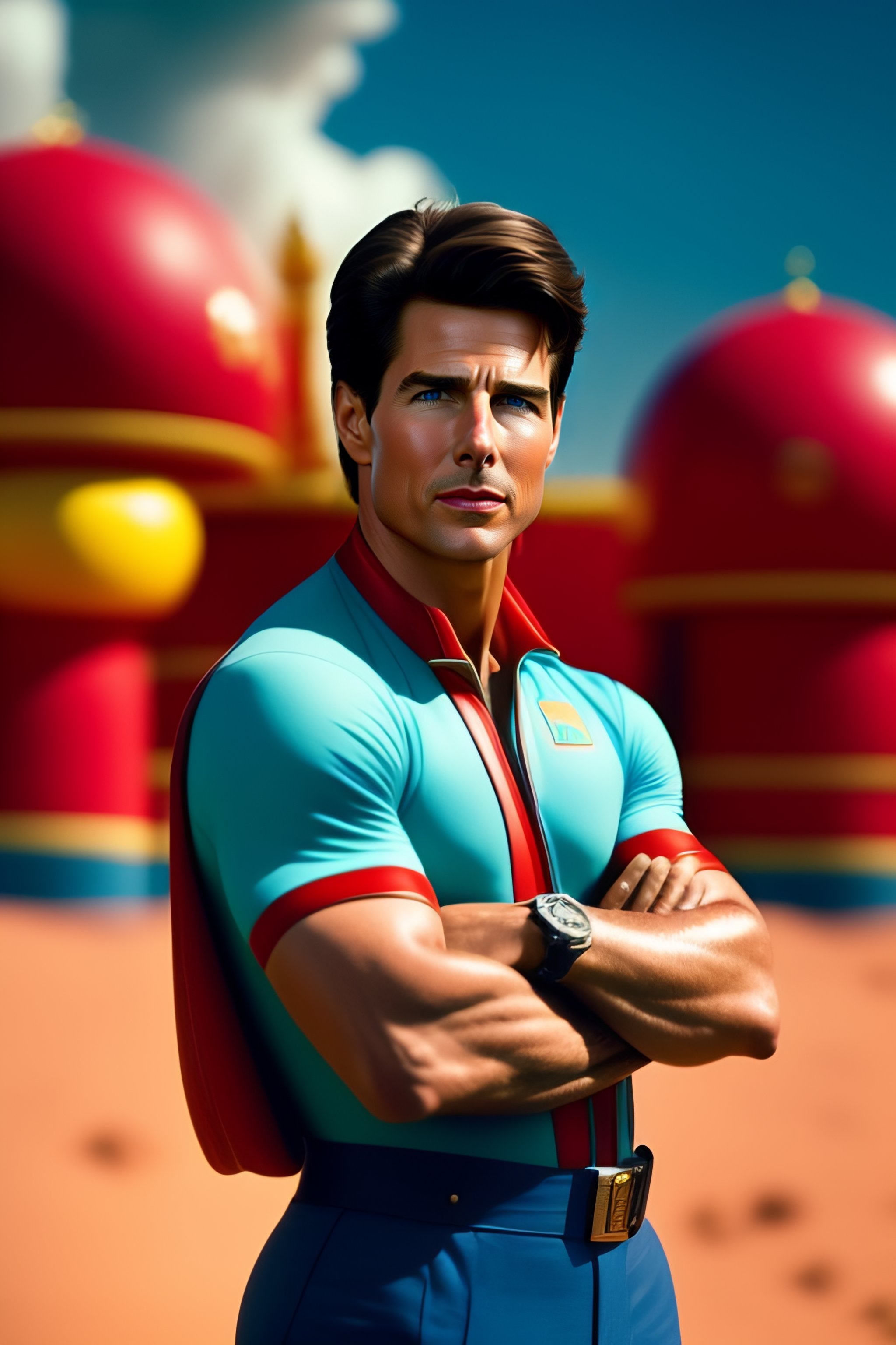 Lexica - Retrato do Tom Cruise como super mario, live action adaptation ...