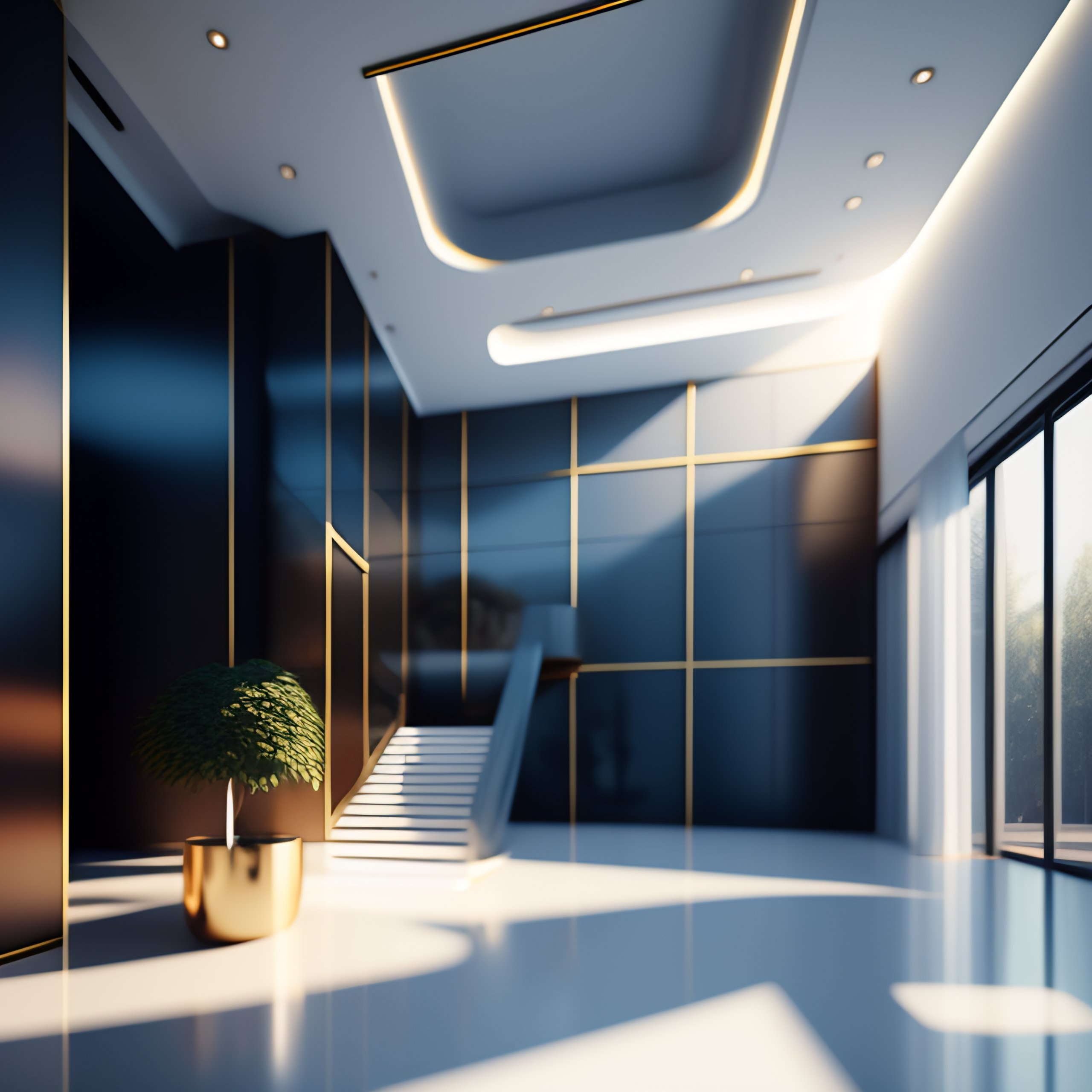 Lexica - Minimal space lobby, high details, minimalism, hyperrealism ...