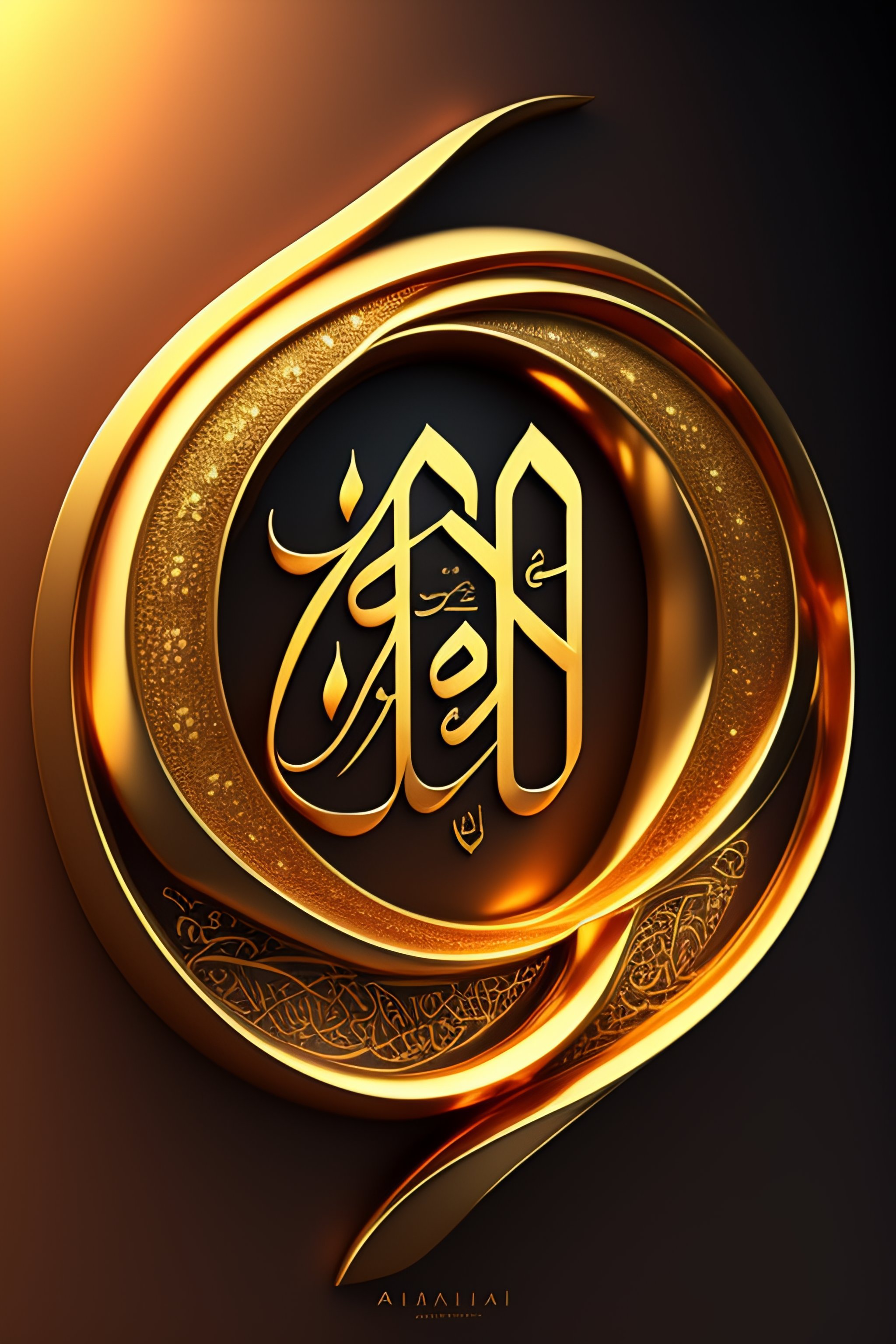 Lexica - Name of allah written in arabic calligraphy extremely detailed ...