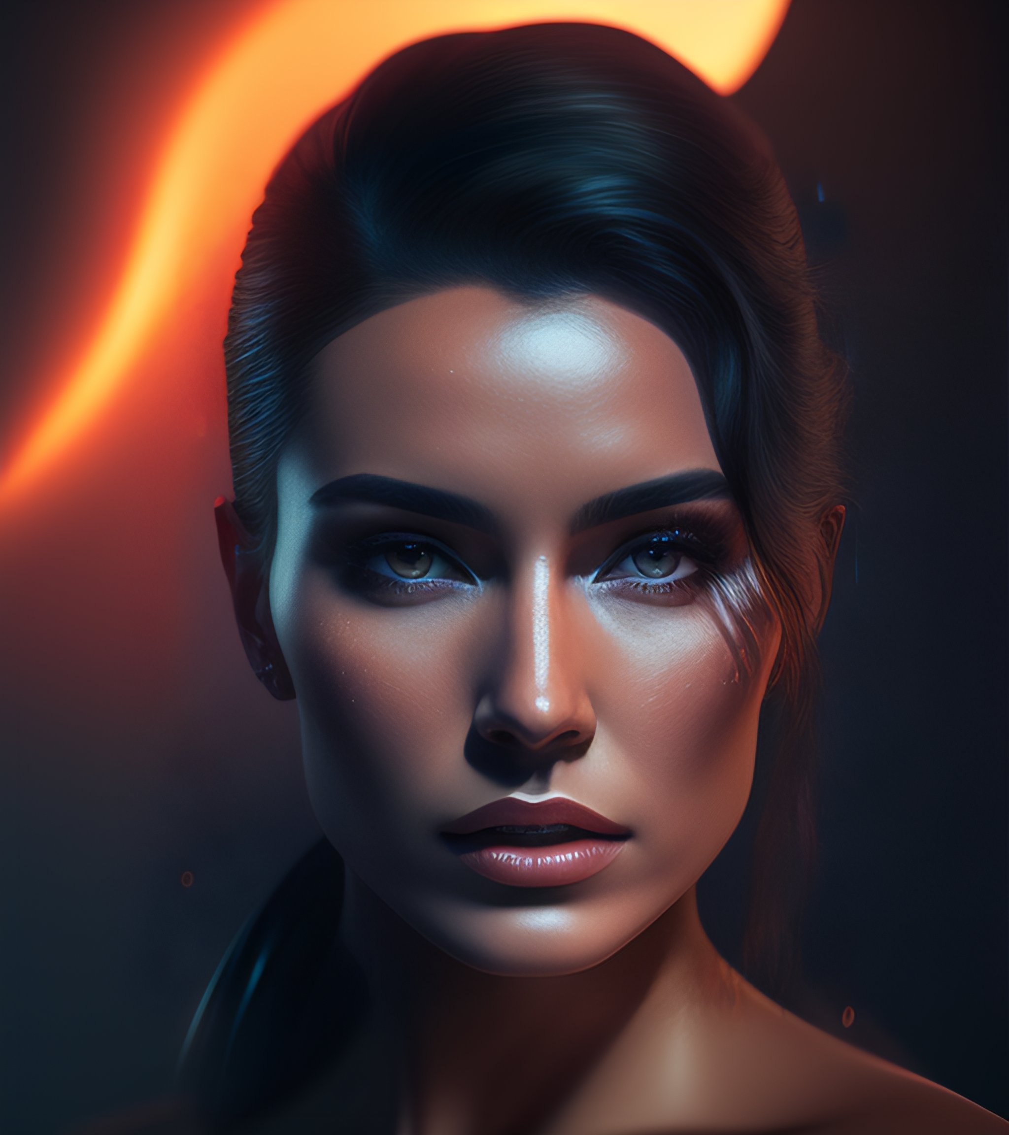 Lexica - Woman dissolving in liquid oil paint, wind, cinematic lighting ...