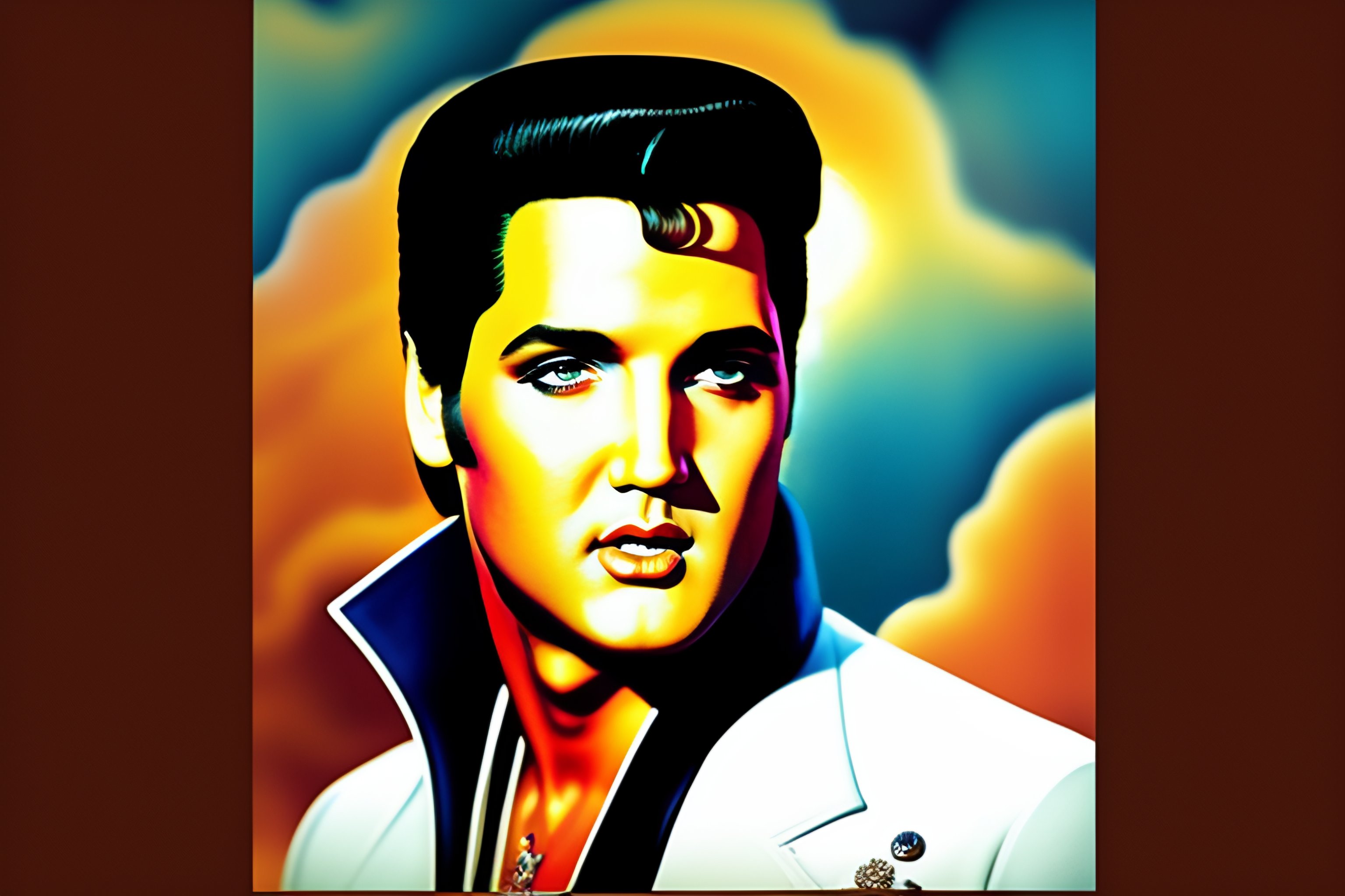 Lexica - Elvis presley, cartoon
