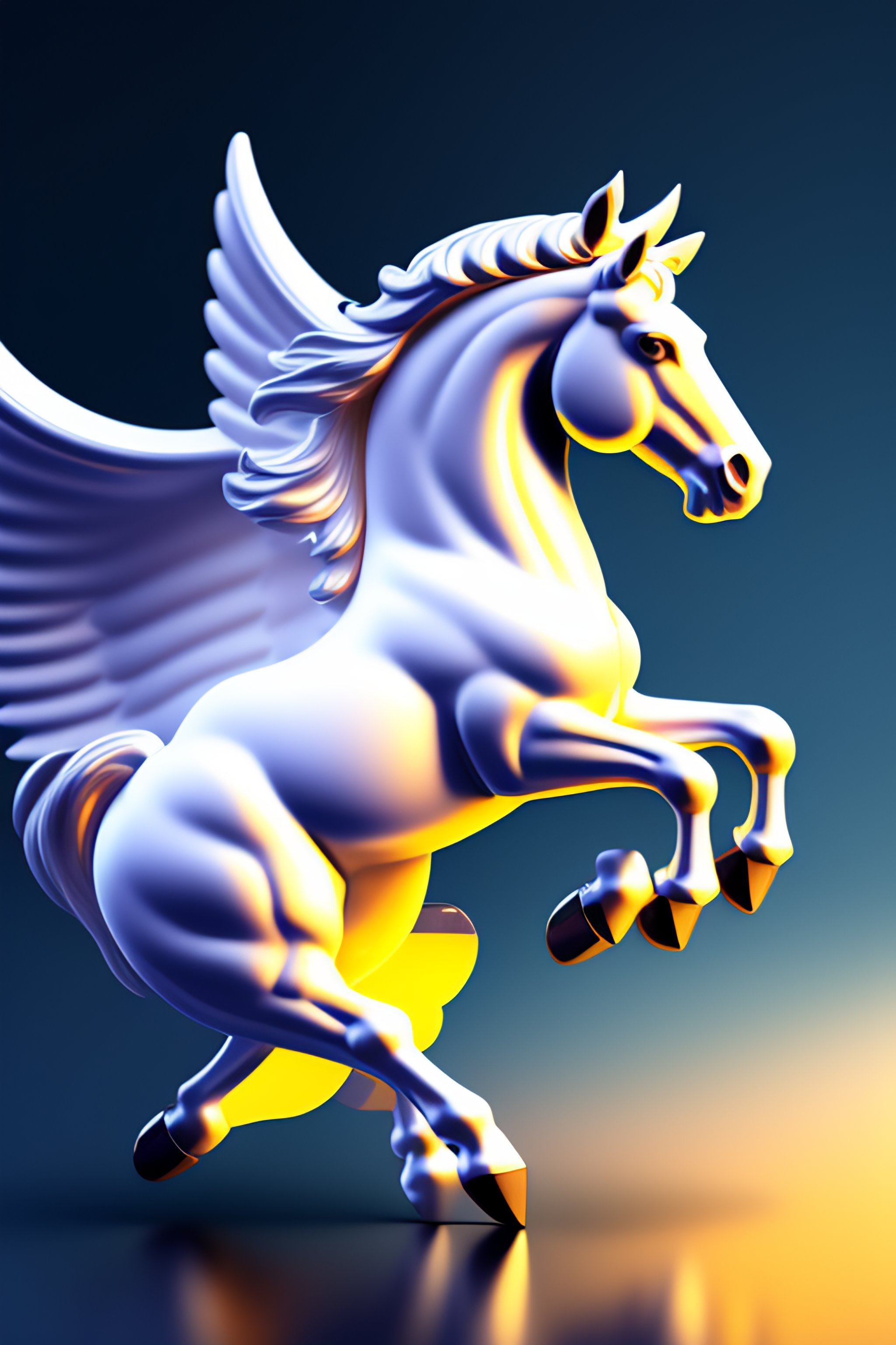 White Pegasus Wallpaper