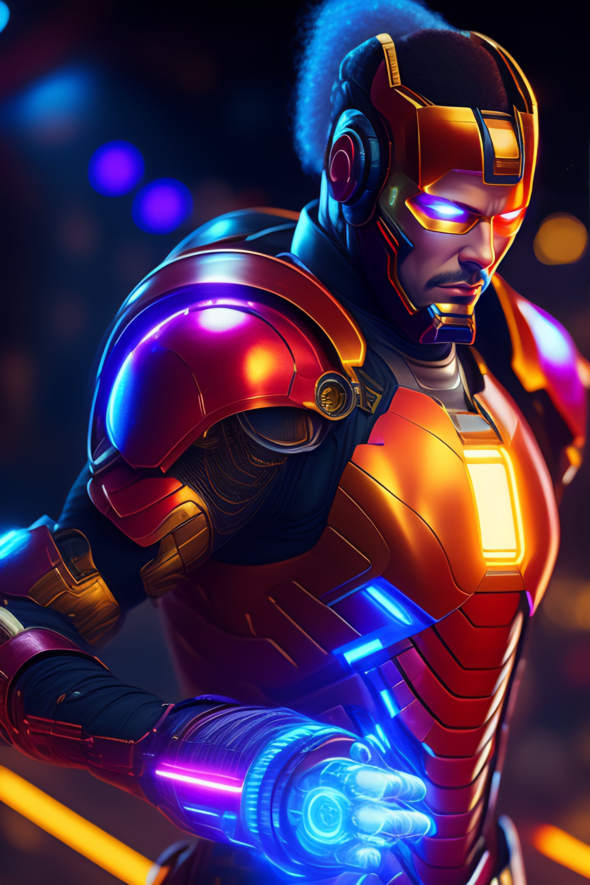 Lexica - Ultradetailed illustration of a mechanic gauntlet shooting a ...