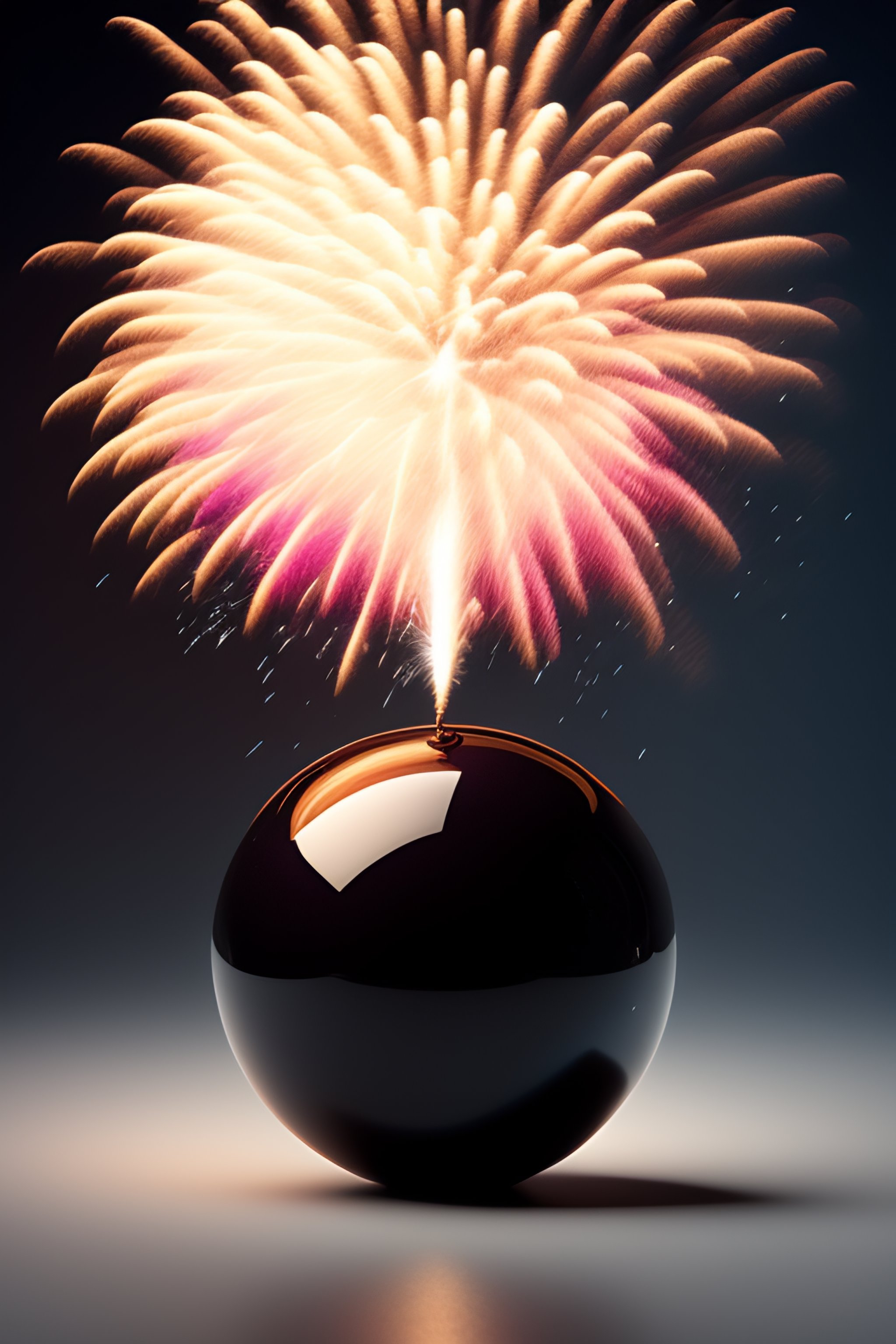 Lexica - A magician's cylinder turned upside down, with fireworks ...