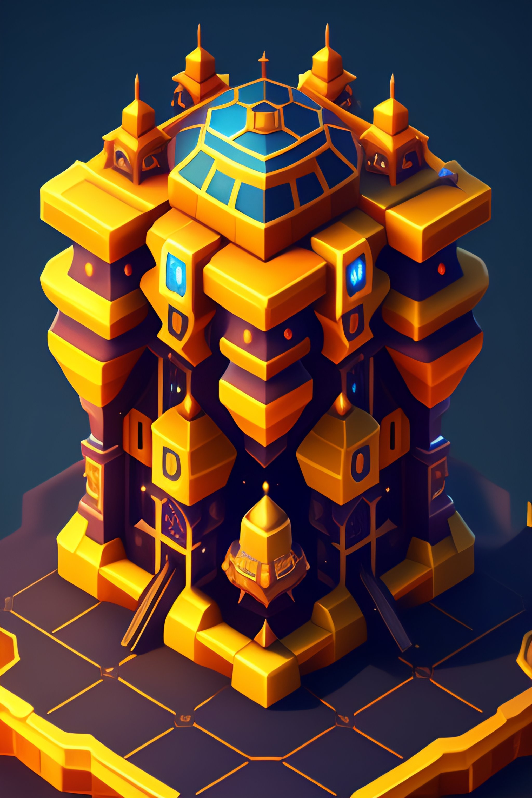 Lexica - Space ship castle by blizzard entertainment, mobile game asset ...