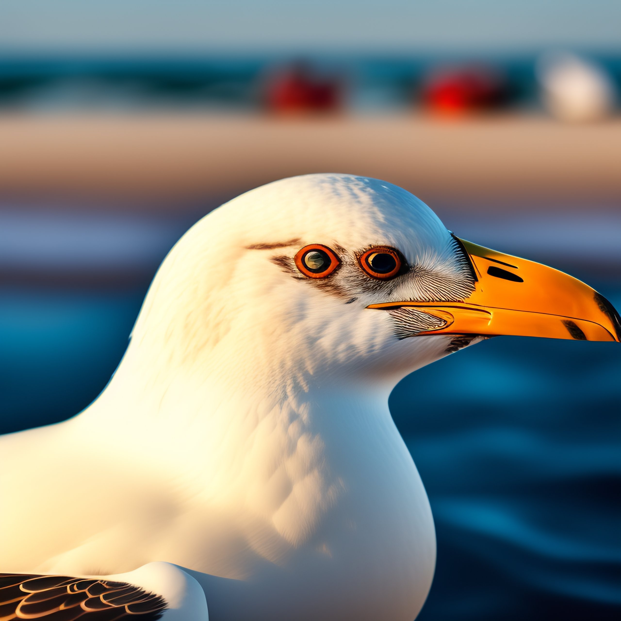 Lexica - A day at the beach with a naughty seagull