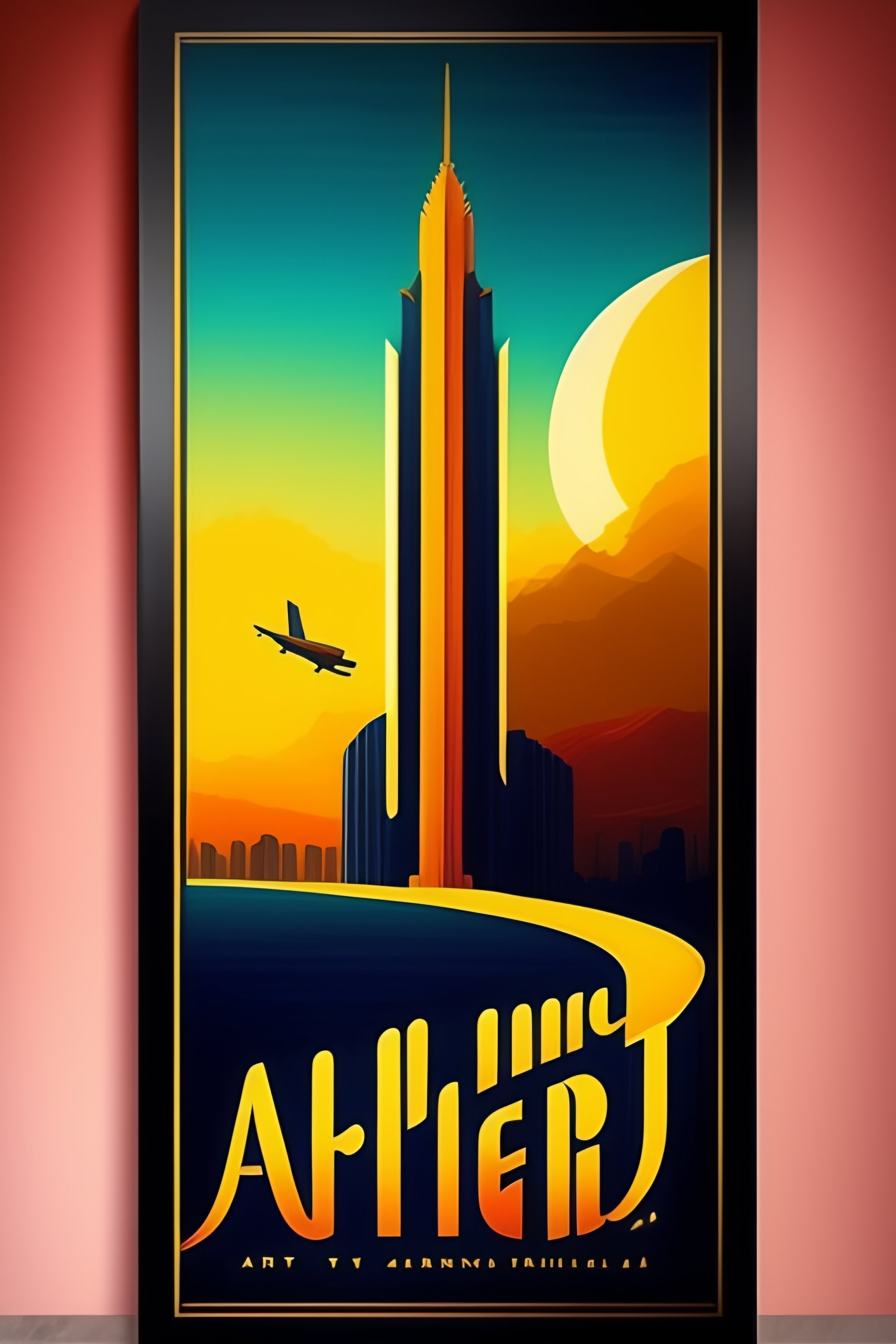 Lexica - Art deco travel poster. manila philippines