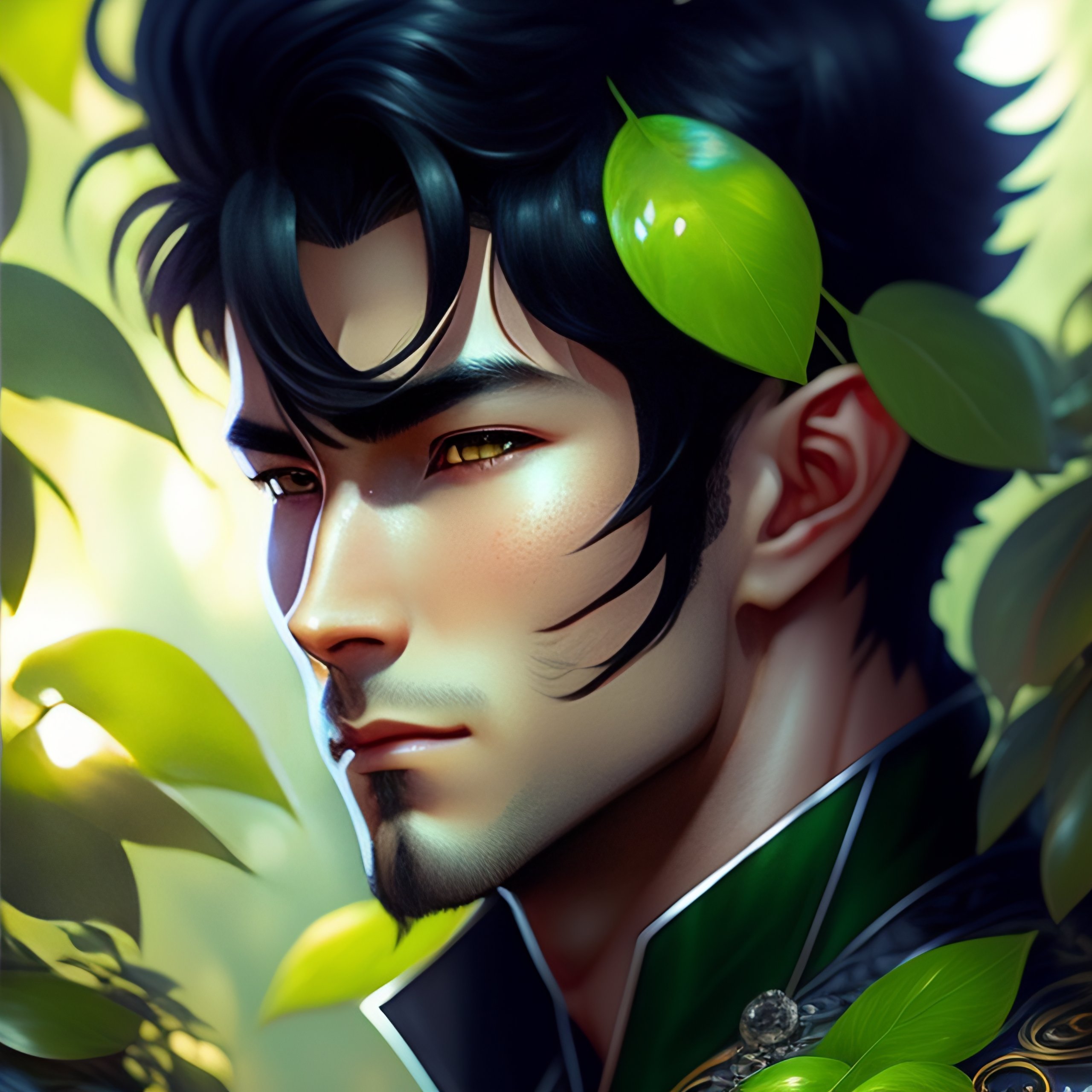 Lexica - Anime key visual of a 30yo developer man, side swept crew cut ...