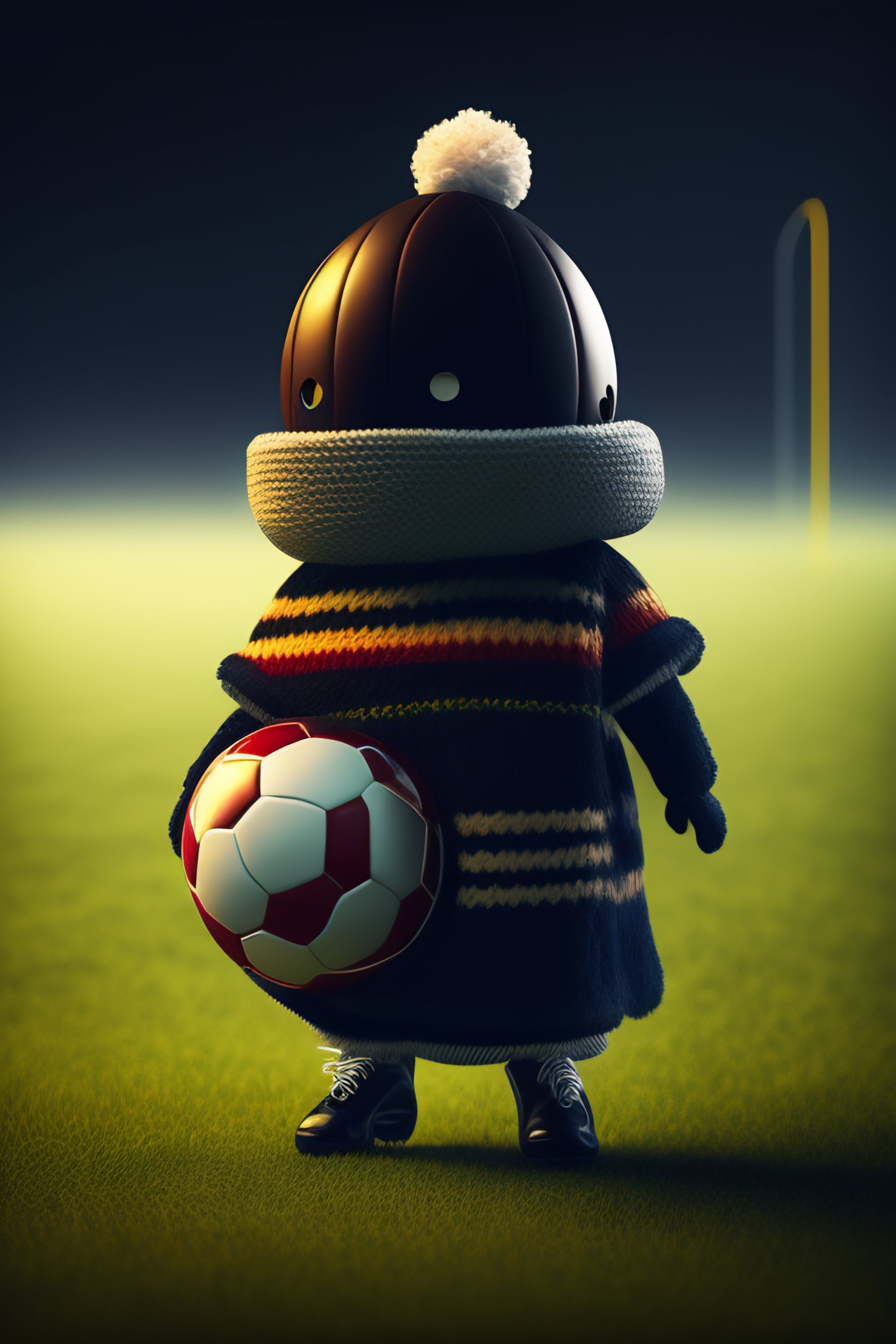 Lexica - Gothic scary mummy play football