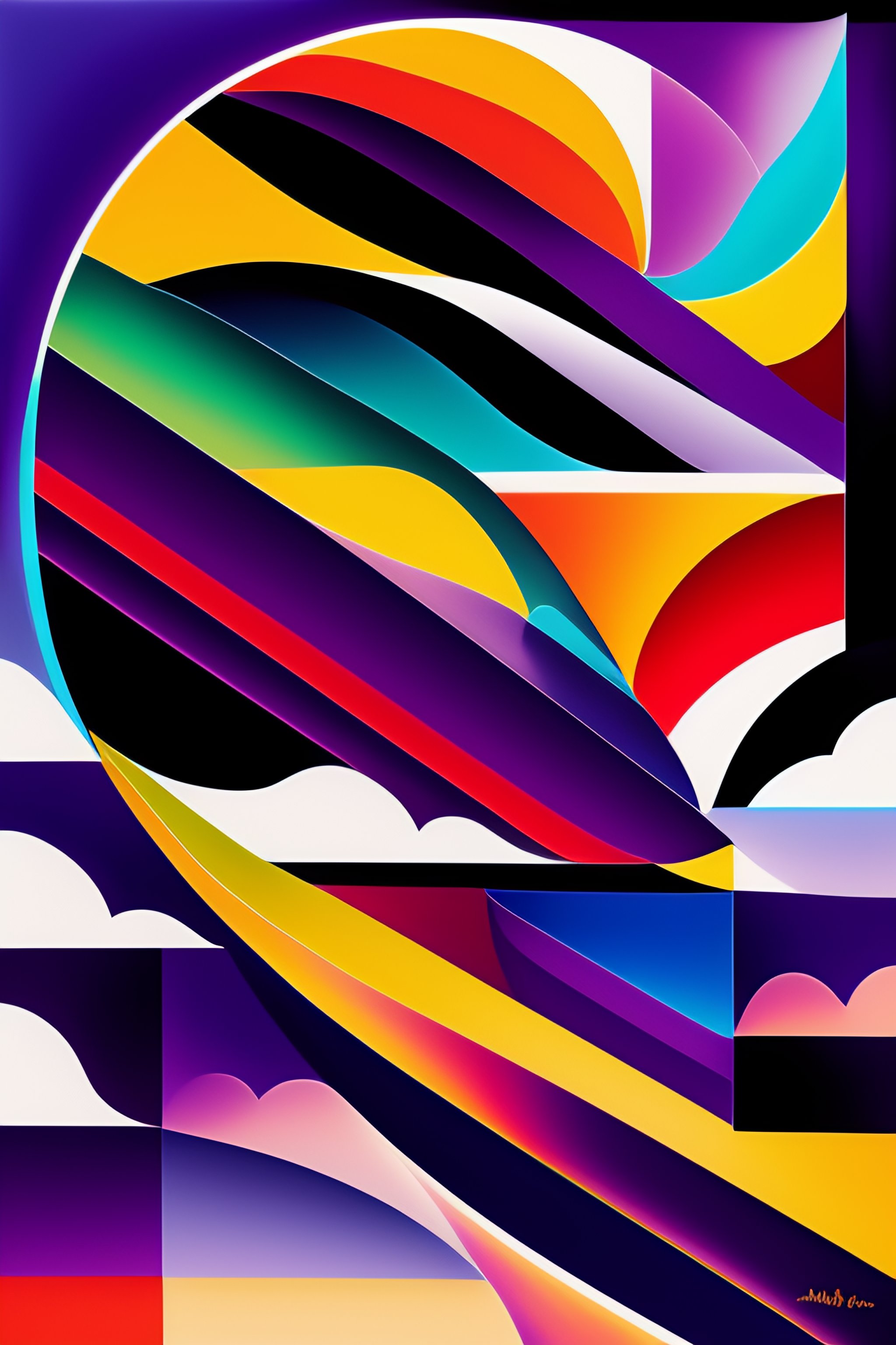 Lexica - Flock of ravens, expressionist, album art, by bridget riley