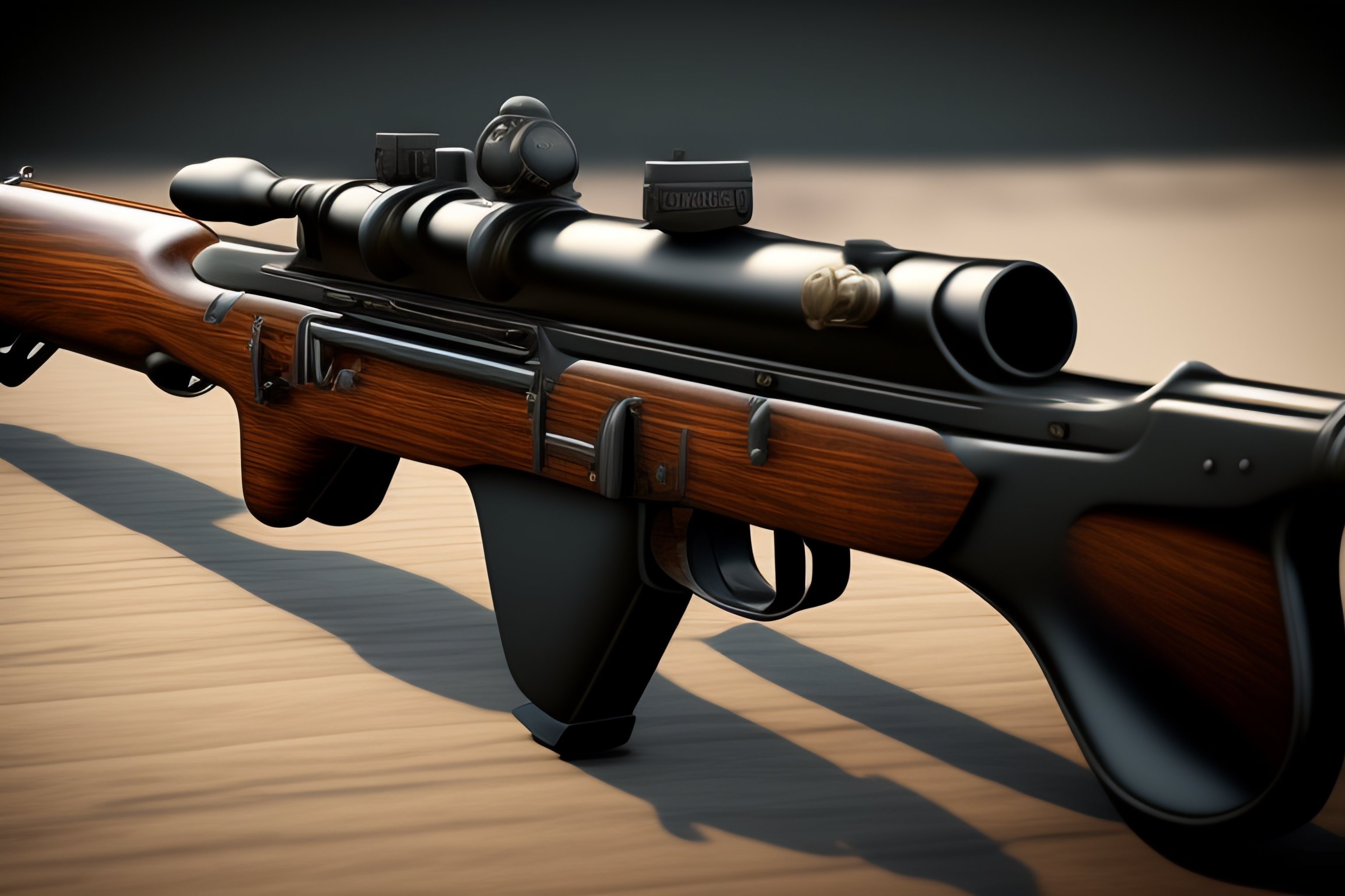 Lexica - World war 2 rifle france rebelion side full view