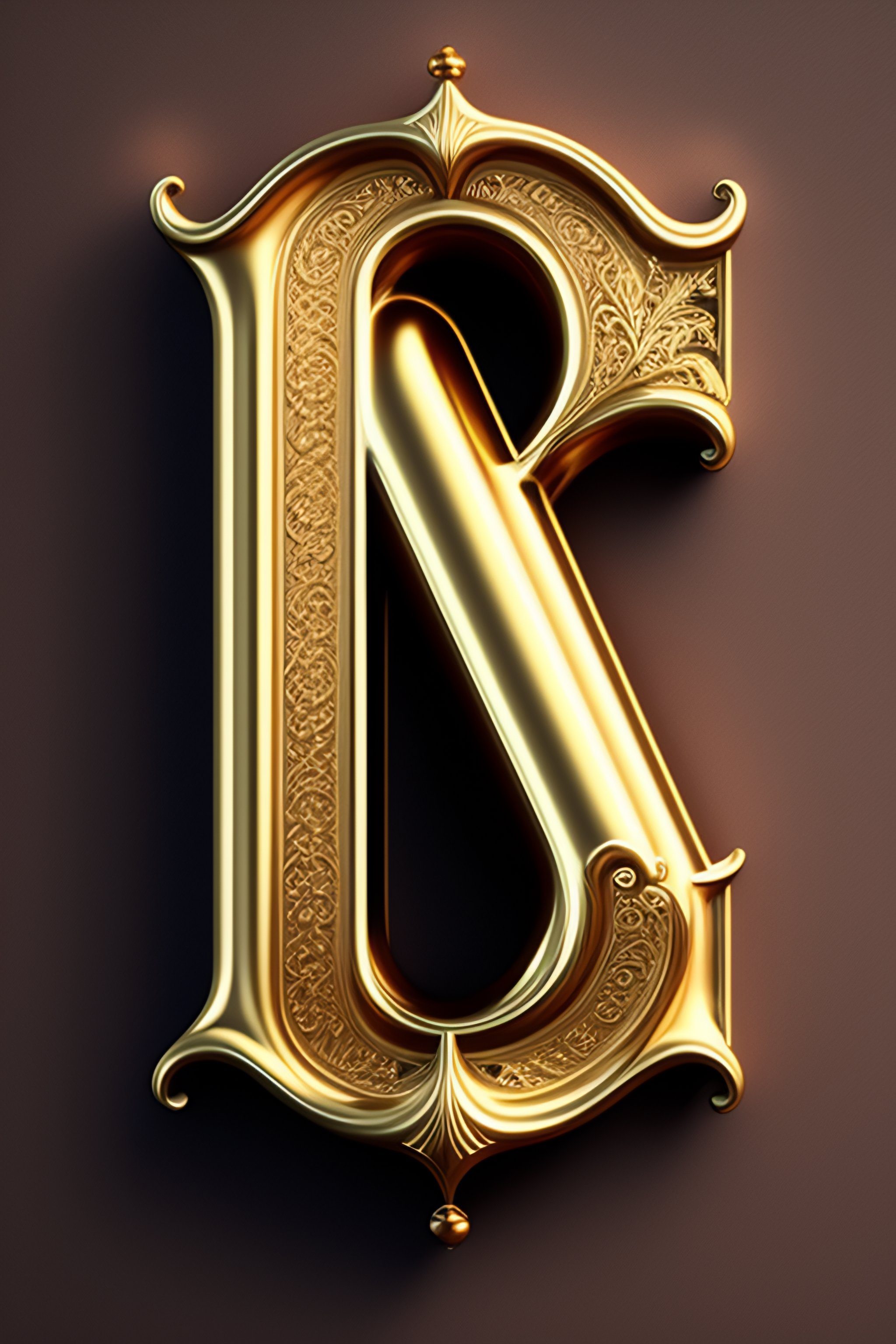 Lexica - Victorian letter M, octan rendering