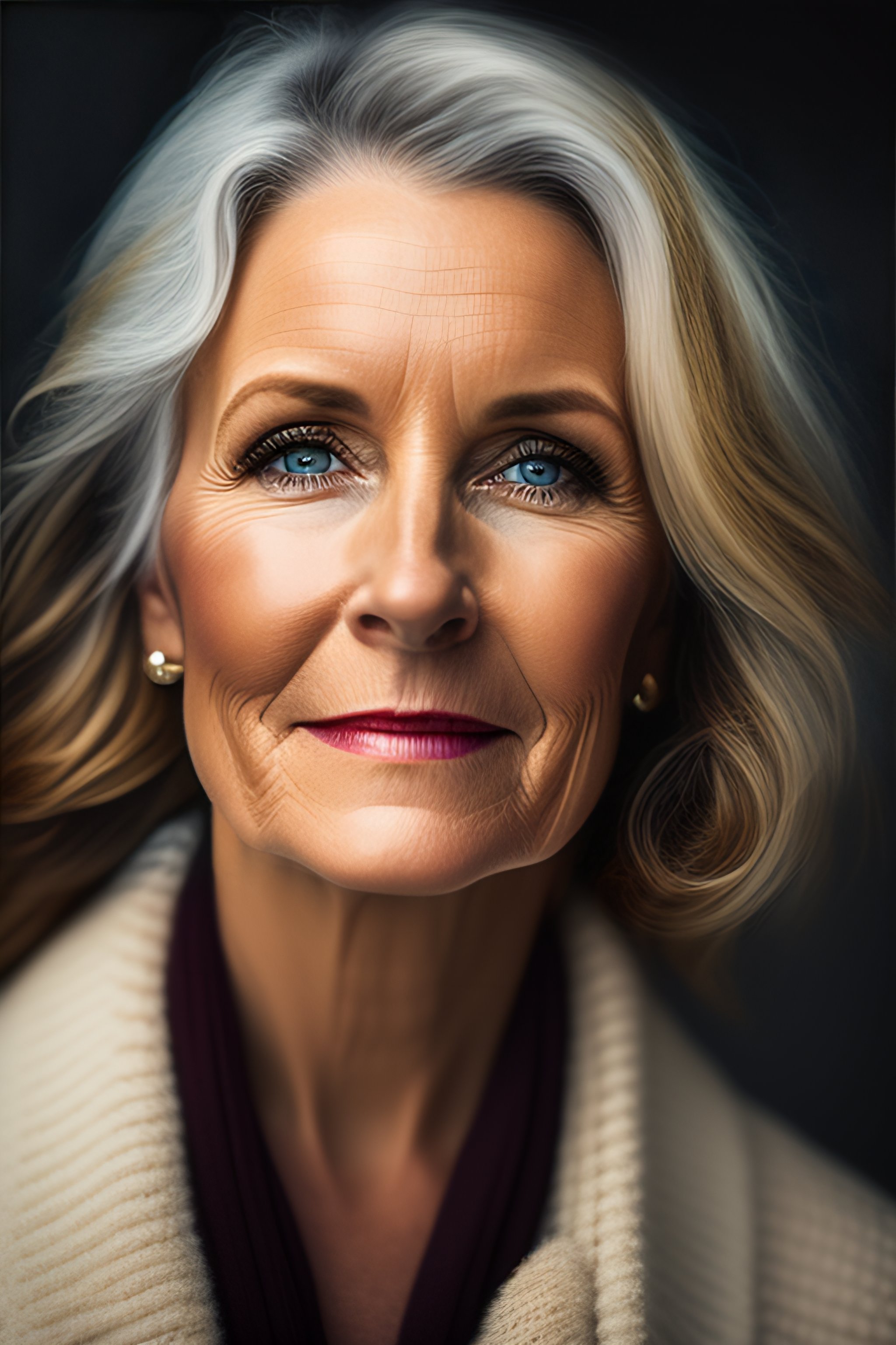 Lexica - Photograph, portrait of middle-aged woman, realistic, natural light, muted colors, iso 400
