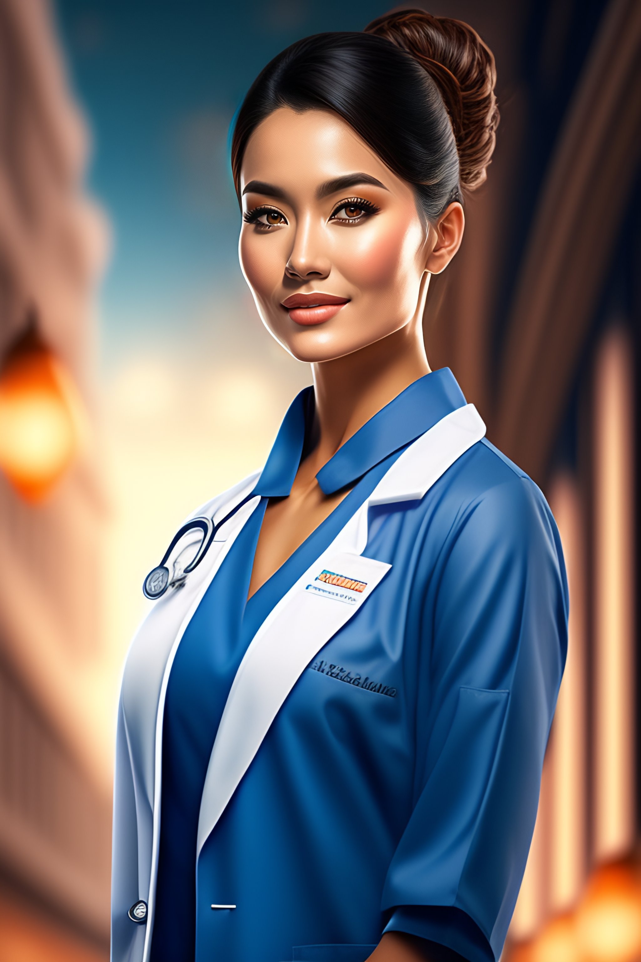 Lexica - Photo of a gorgeous young doctor wearing a doctors outfit in ...