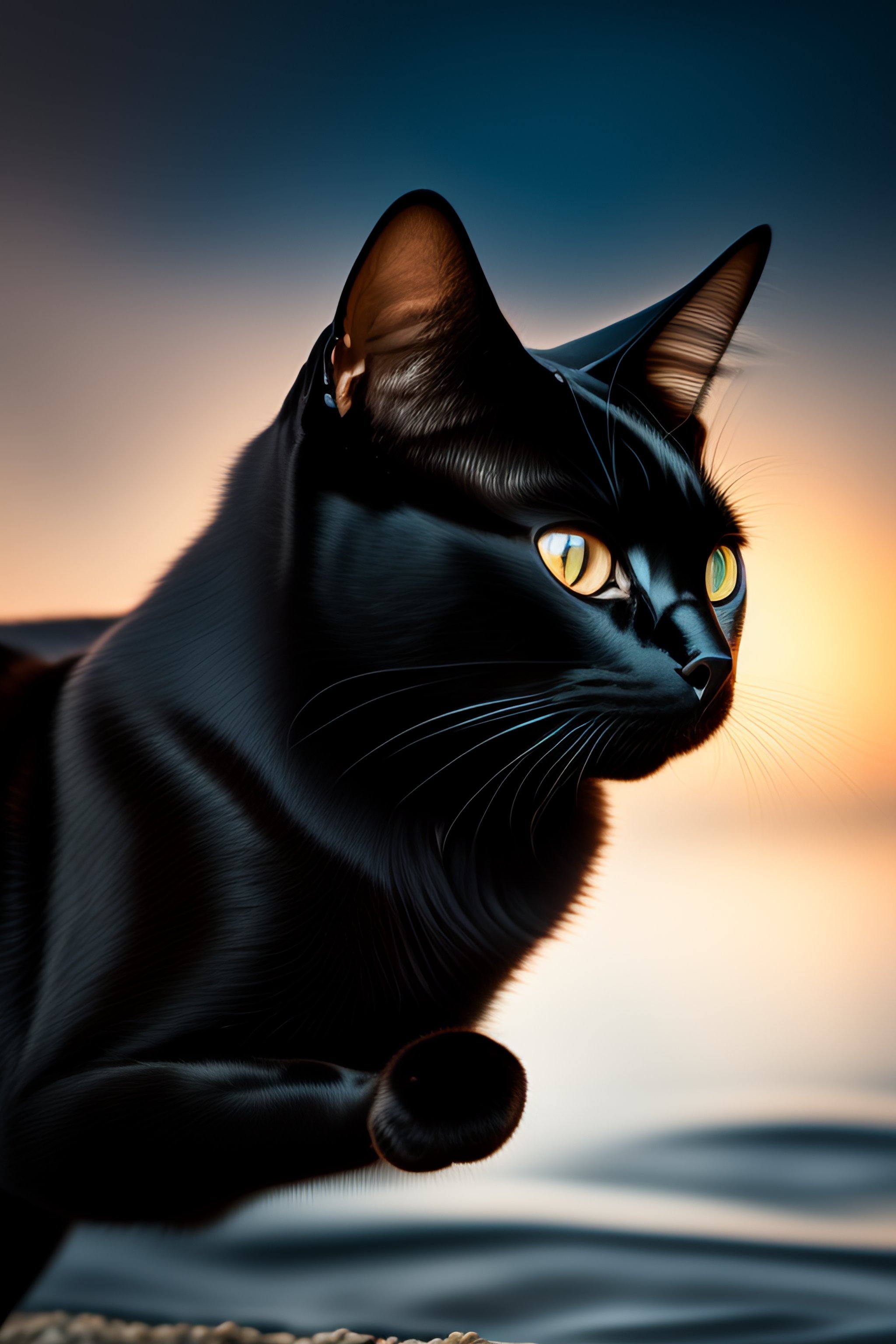 Lexica - A flying black cat