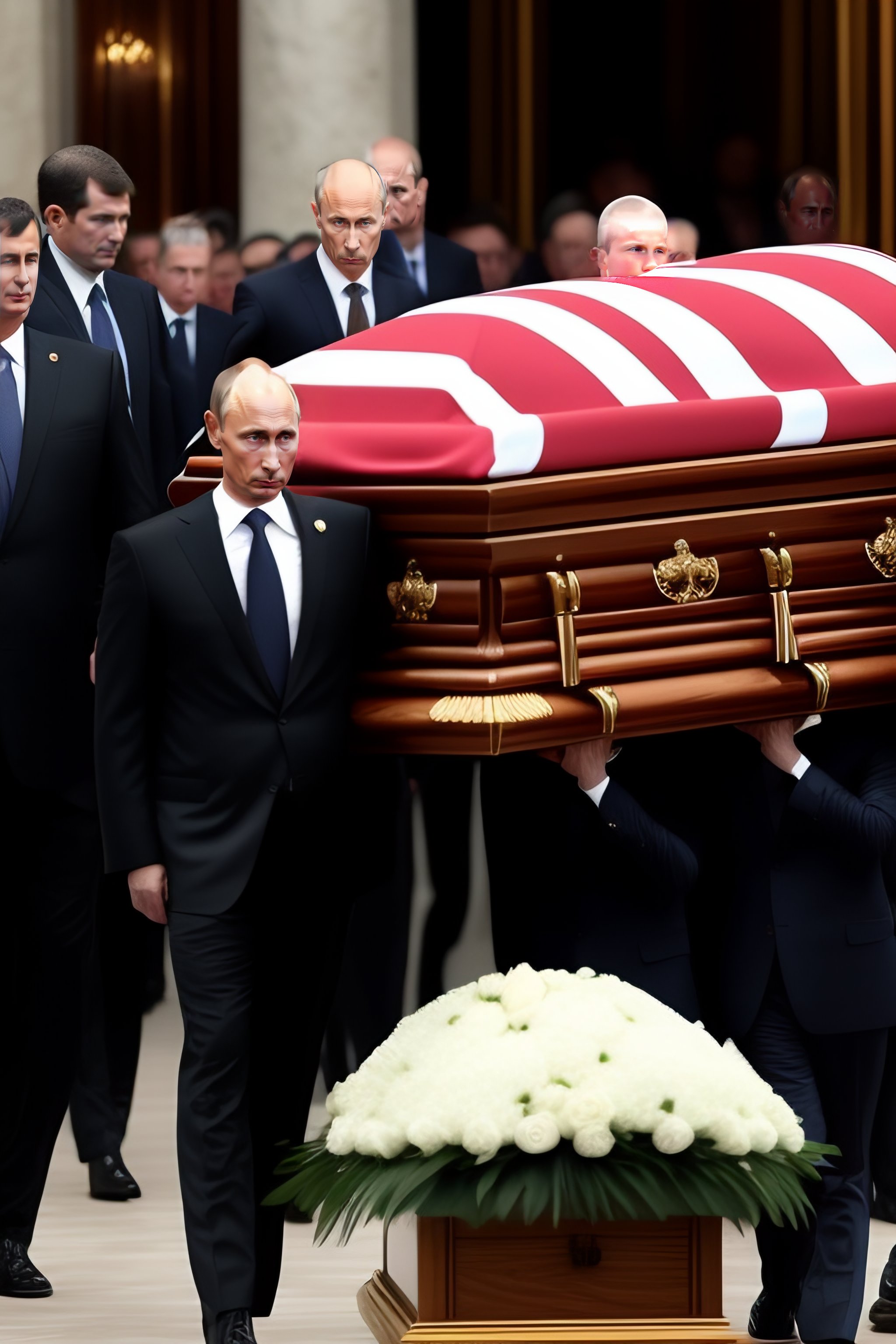 Lexica - Picture of Vladimir Putin's funeral.