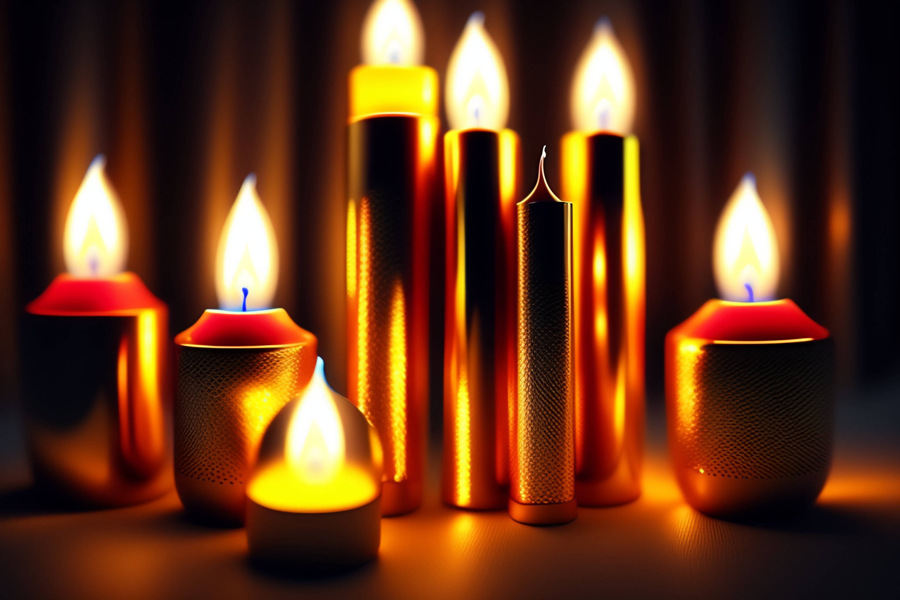 Lexica - Professional product photo of LED candles, fashion product ...