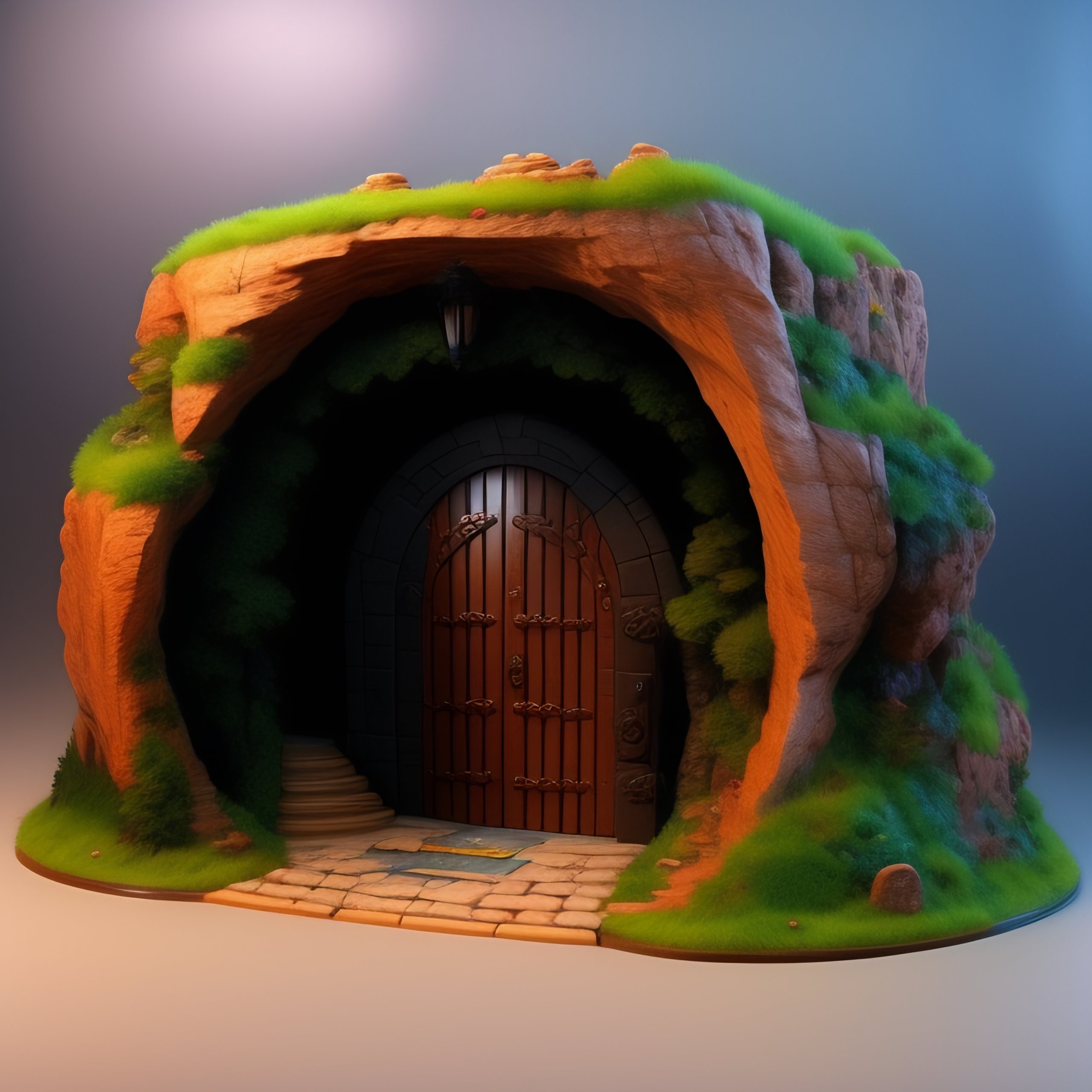 Lexica - Cave entrance, hidden double door, d & d, dungeons and dragons ...
