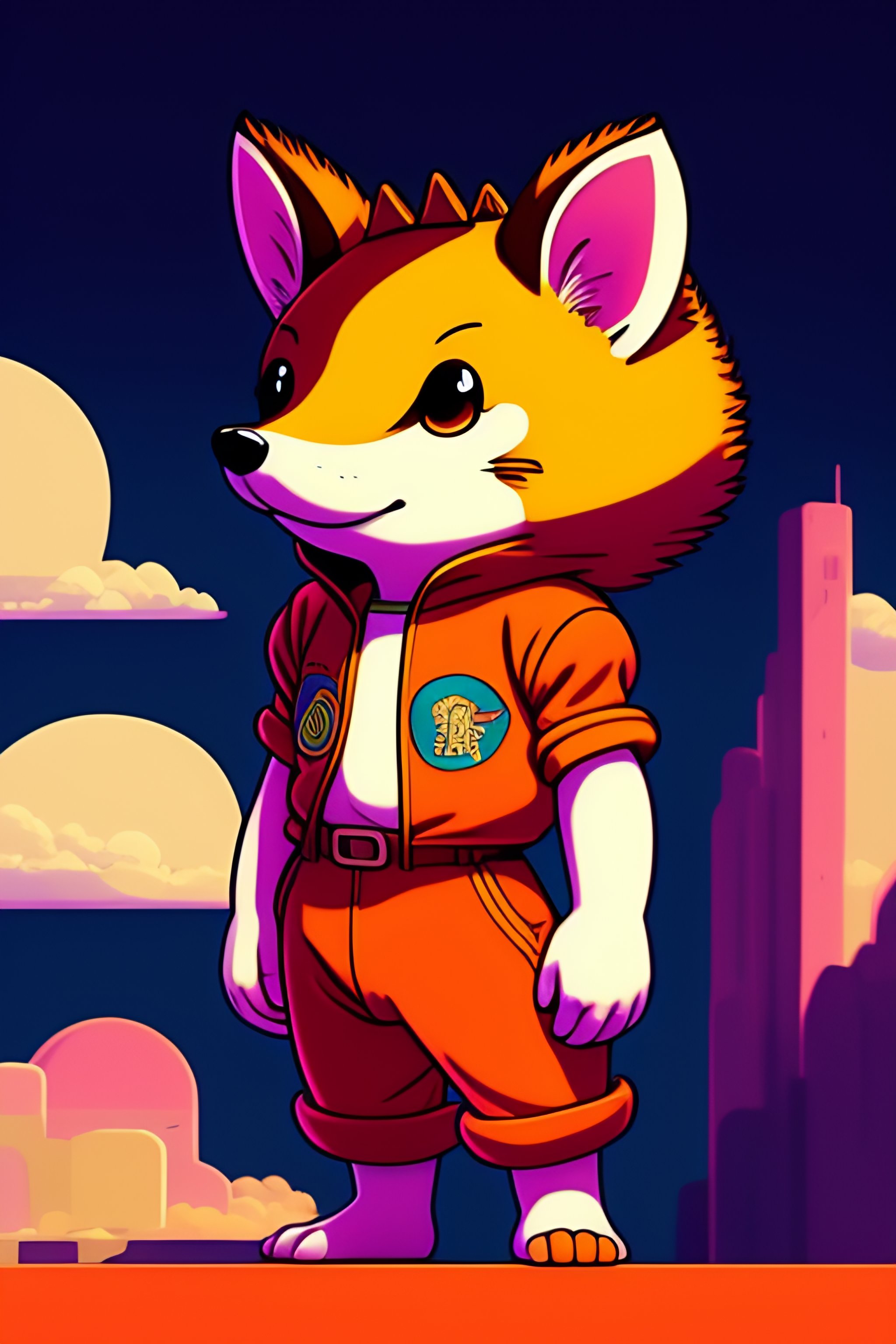 Lexica - 50s cartoon style photo of anthromorphic hedgehog, style of ...