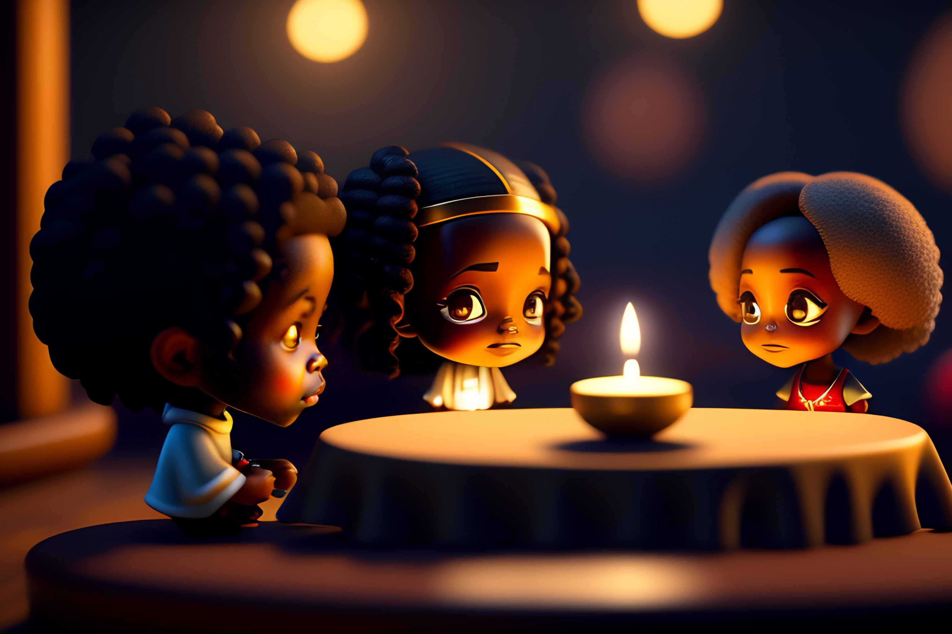 Lexica - Cute small humanoid black jesus and the last supper, BOONDOCKS ...