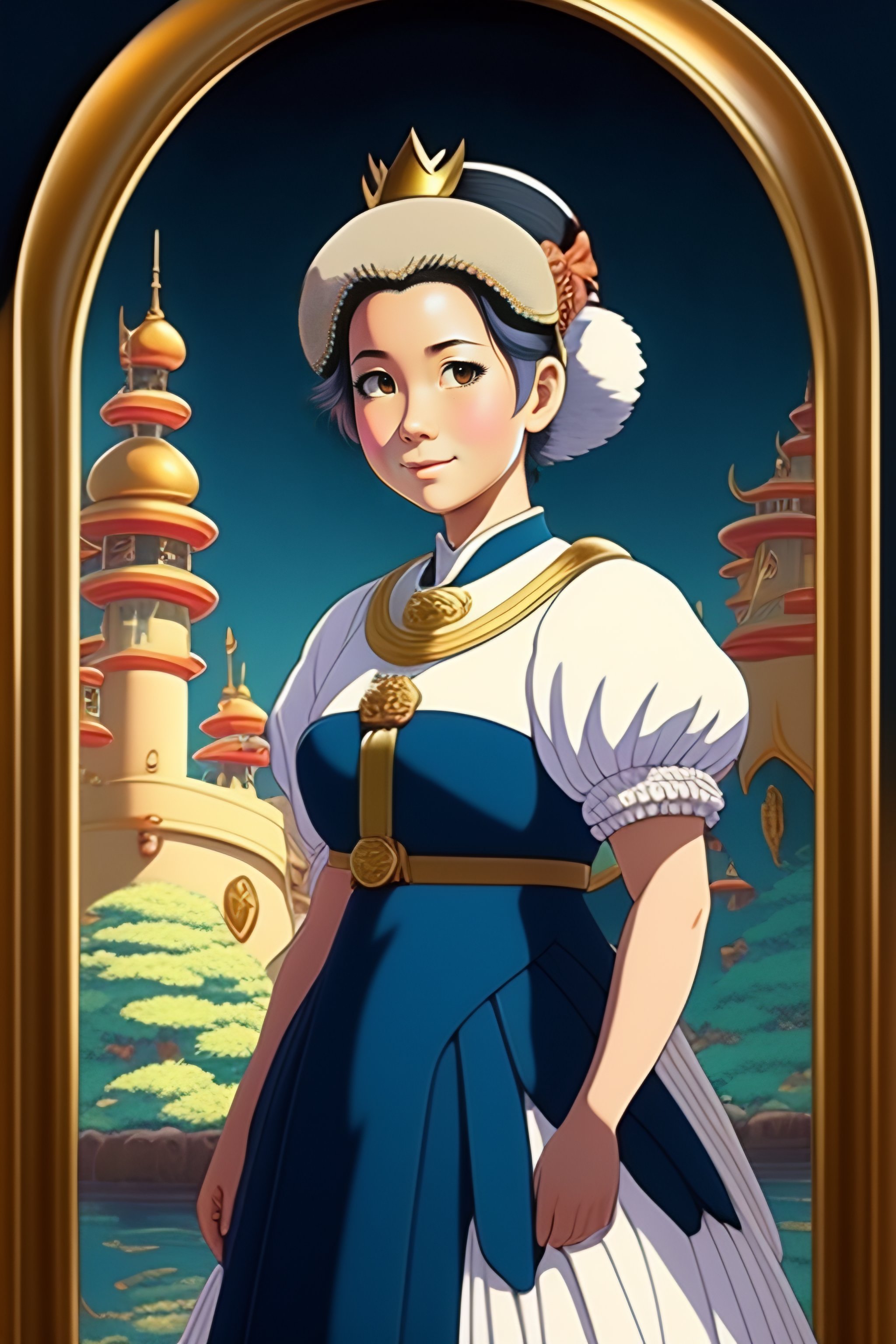 Lexica - Studio ghibli, portrait of princess Ashley