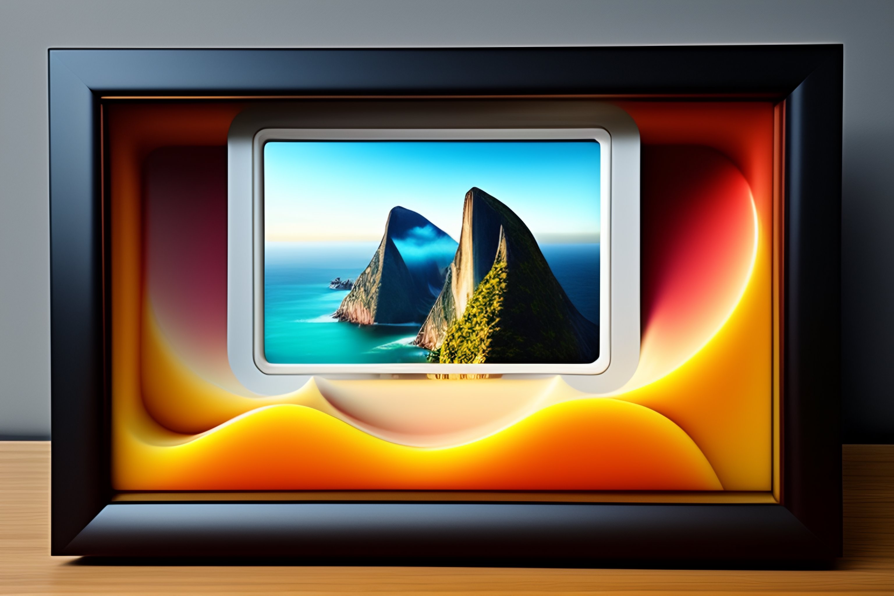 Lexica - Futuristic photo frame