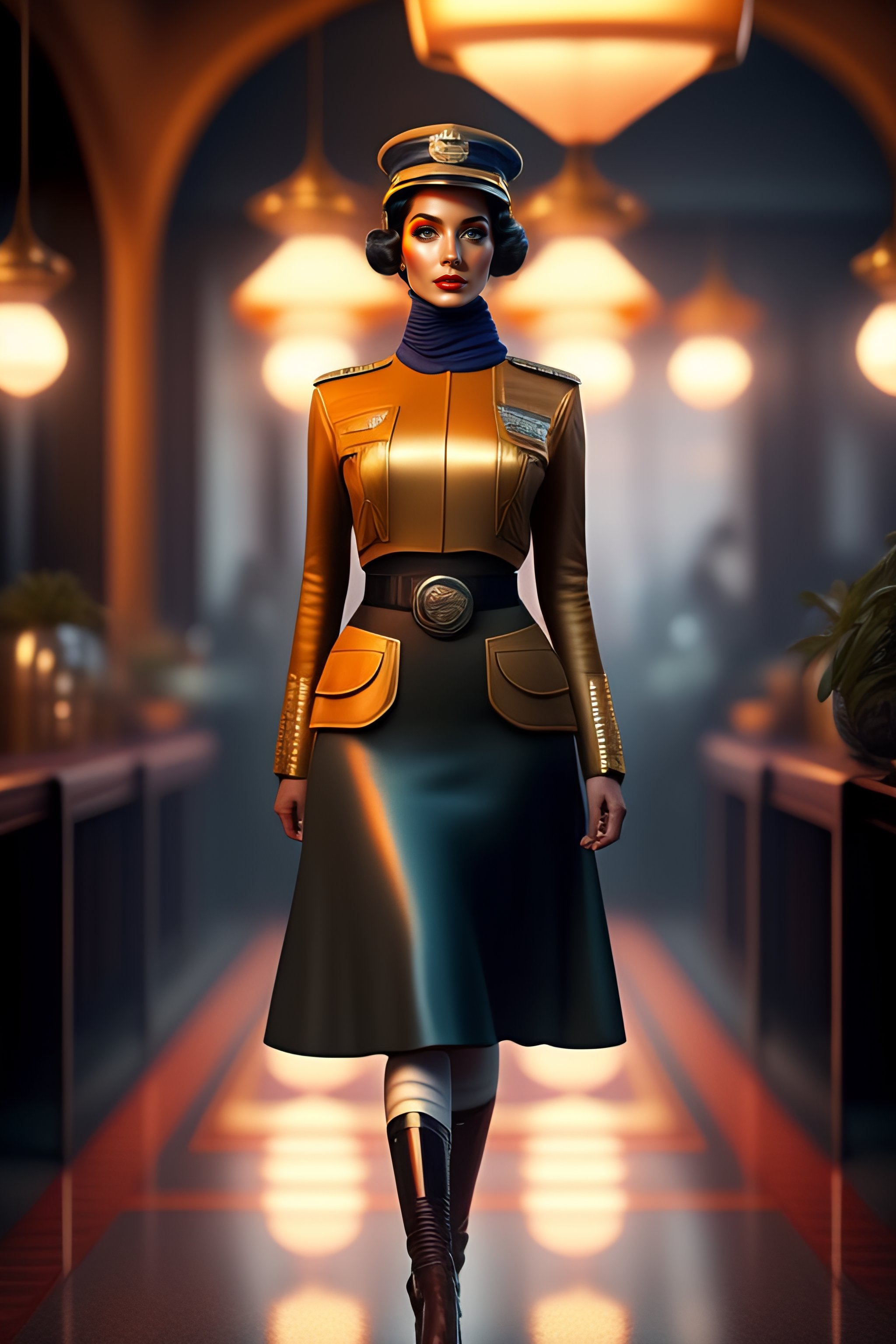 Lexica - Vintage Medium Shot 1920's Poster, Futuristic electronik ...
